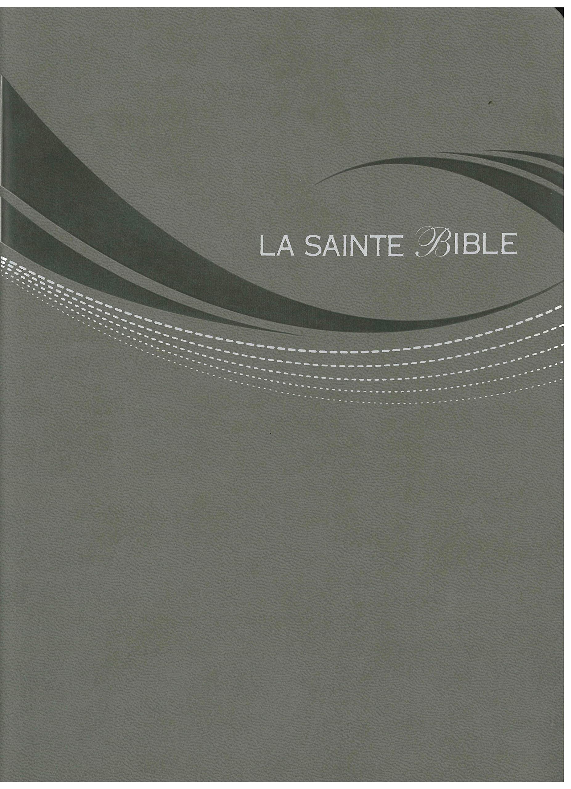 Amazon.com: French Bible Large Print Grey: 9781771242868: Canadian ...