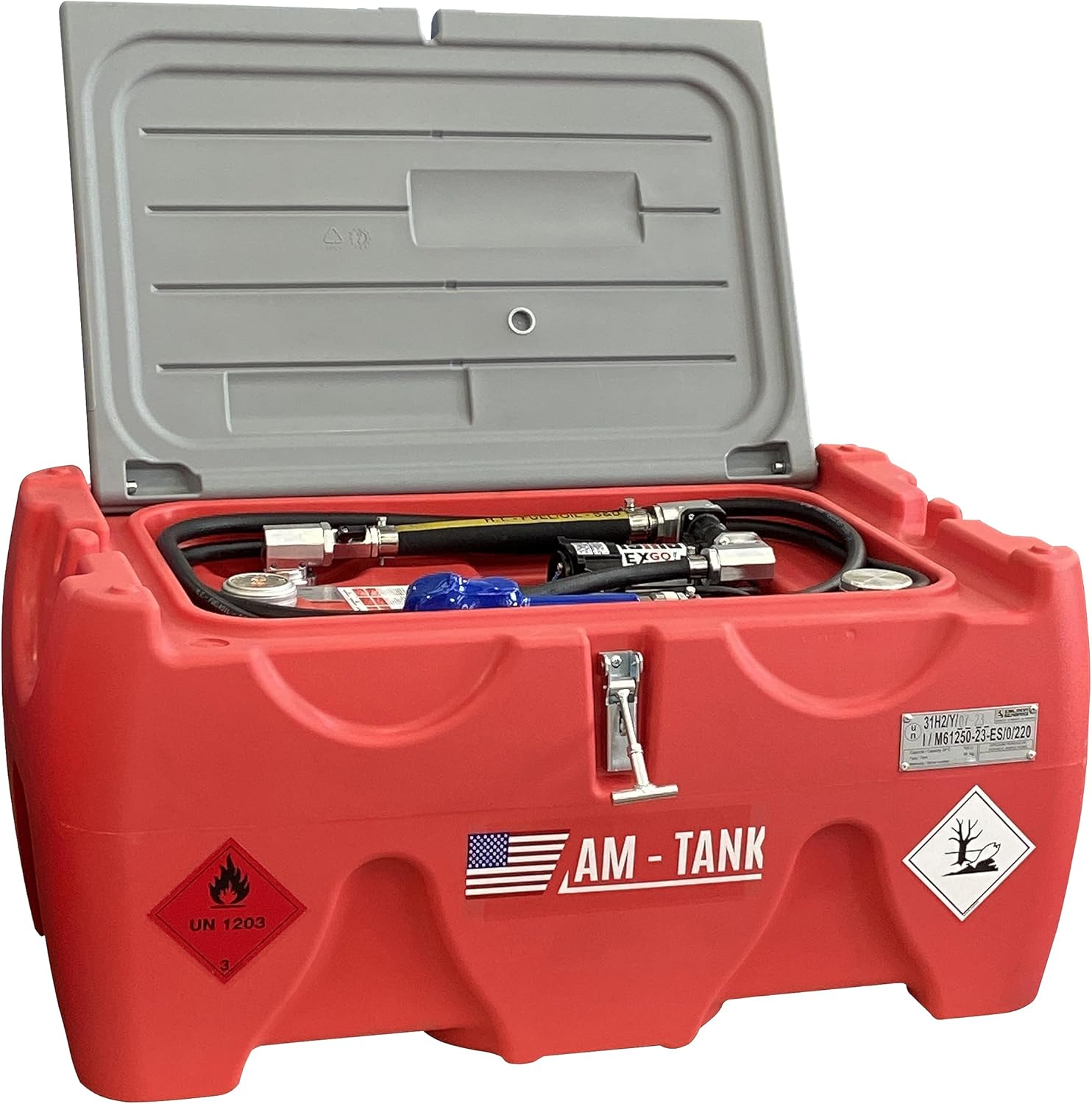 Amazon.com: AM-TANK 40 Gasoline: Portable 40 gal GAS Tank DOT/UN/TC Low ...