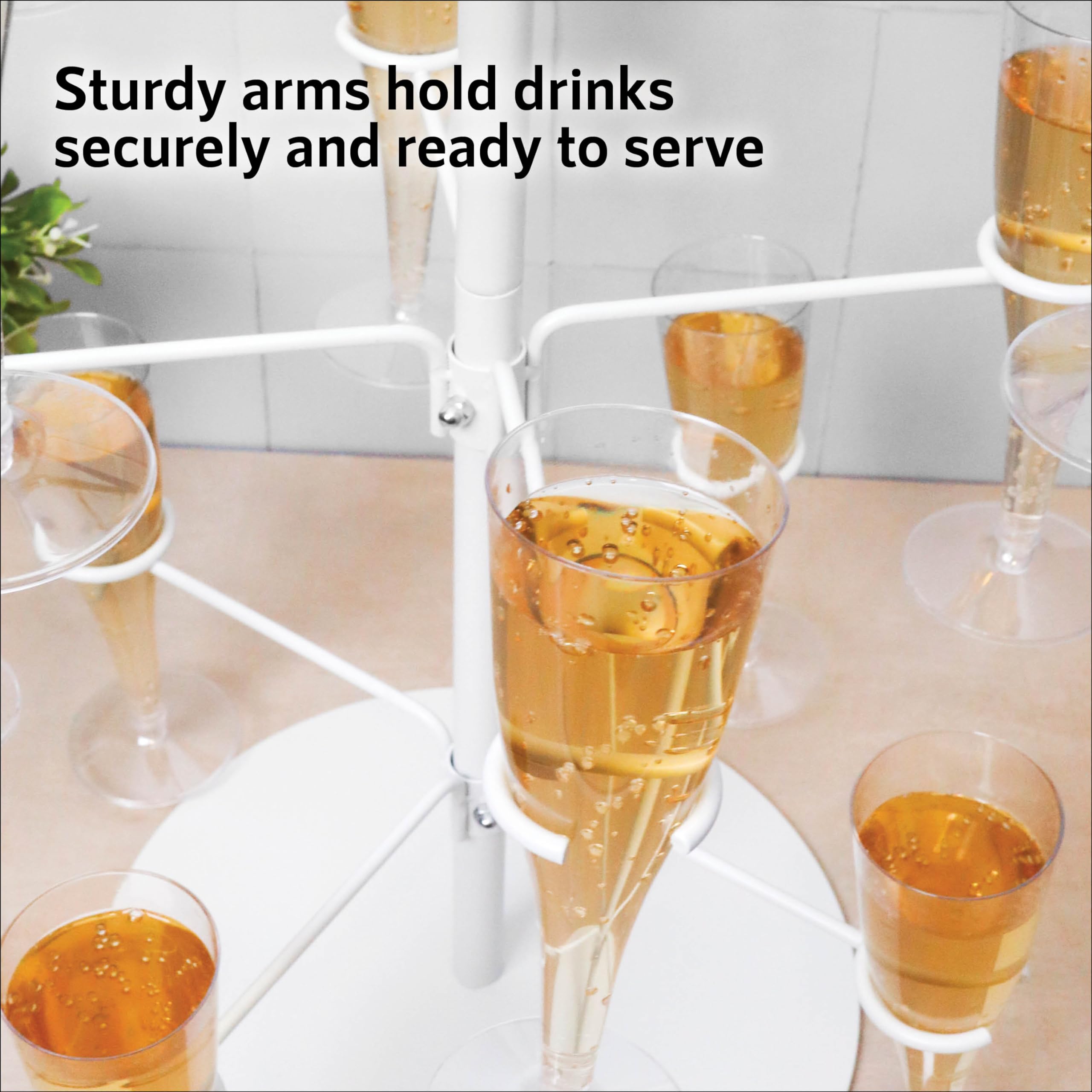 Cocktail Tree Stand, Wine Glass Flight Tasting Display For Drinks, 3 ...