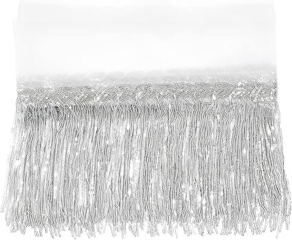 Amazon.com: WELROG Sewing Fringe Trim 5 Yards - Sequins Lace Tassel ...