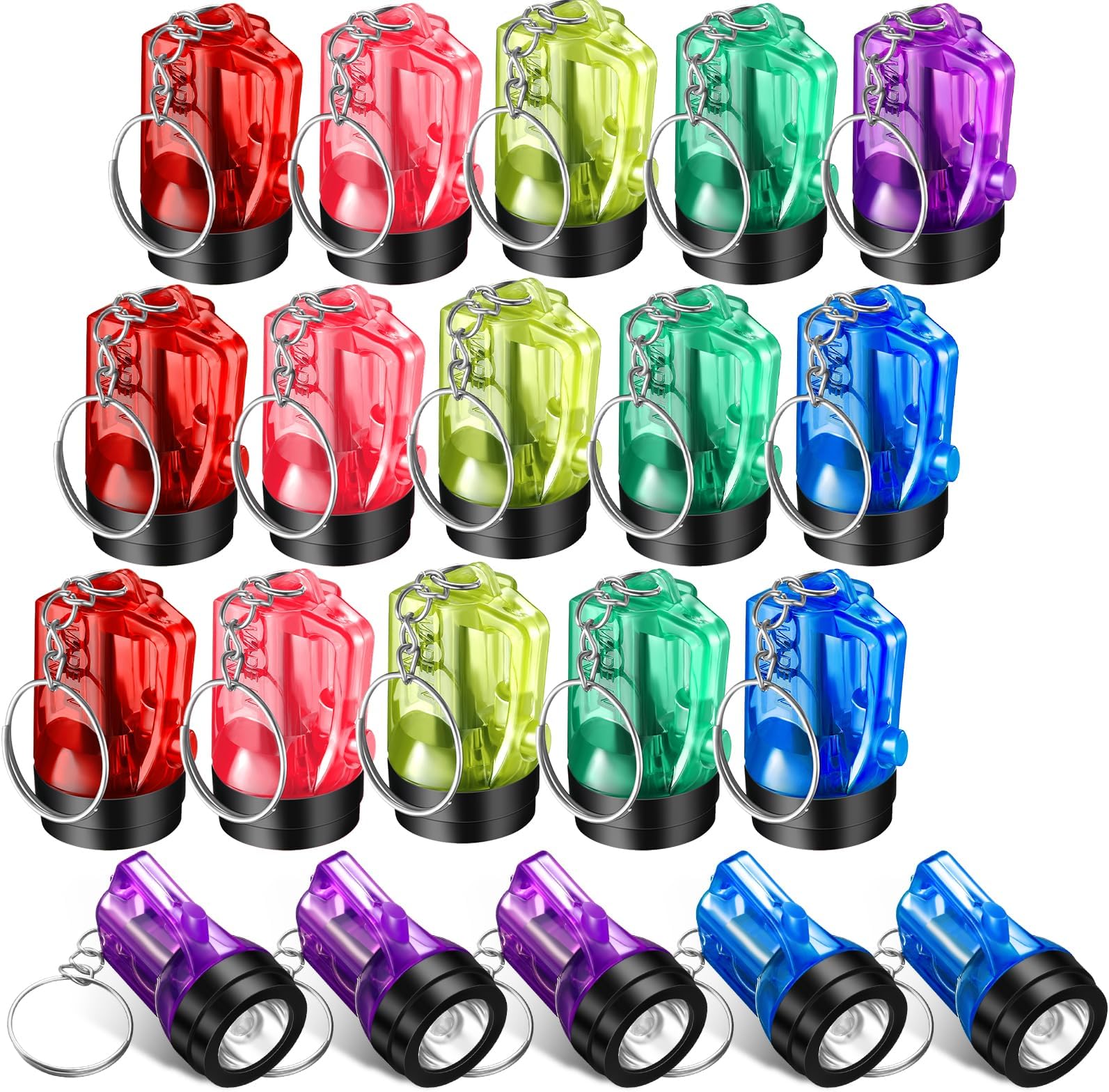 Bantoye 20 Packs Mini LED Flashlights, 2.7 Inch Pocket Flashlight ...