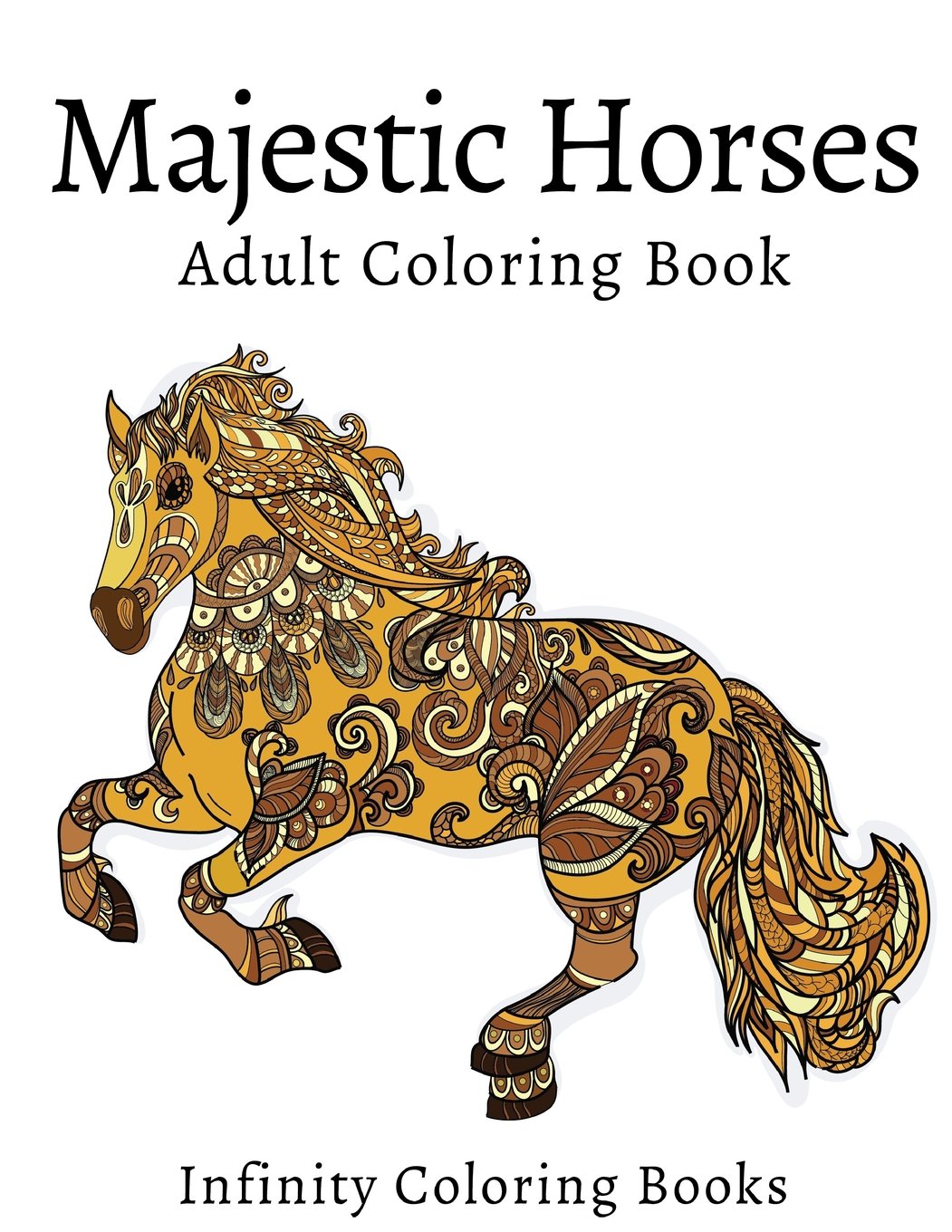 Amazon.com: Majestic Horses: Adult Coloring Book (Volume 2 ...