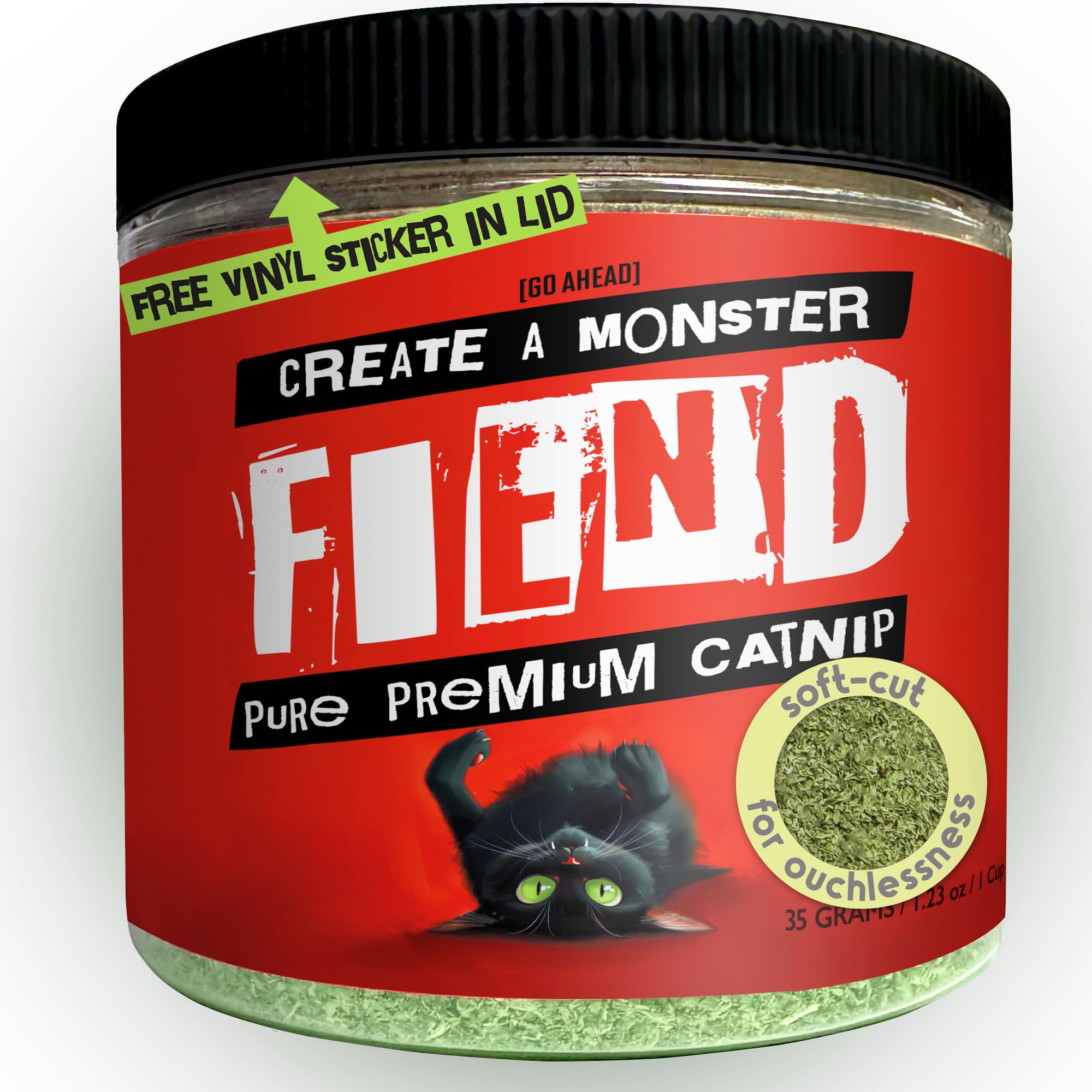 Amazon.com : Fiend Catnip Safety-Cut 100% Pure Potent Fine Cat Nip for ...