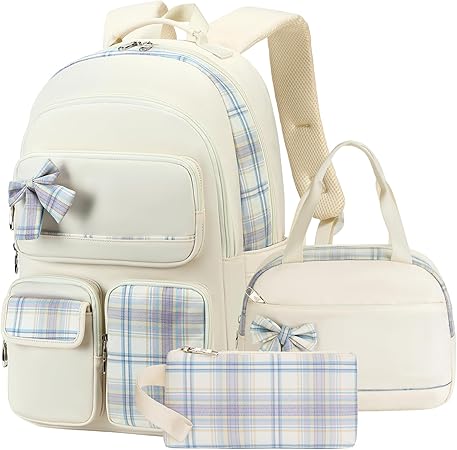 Amazon.com | Girls Backpack,3pcs Backpacks with Lunch Box Pencil Case ...