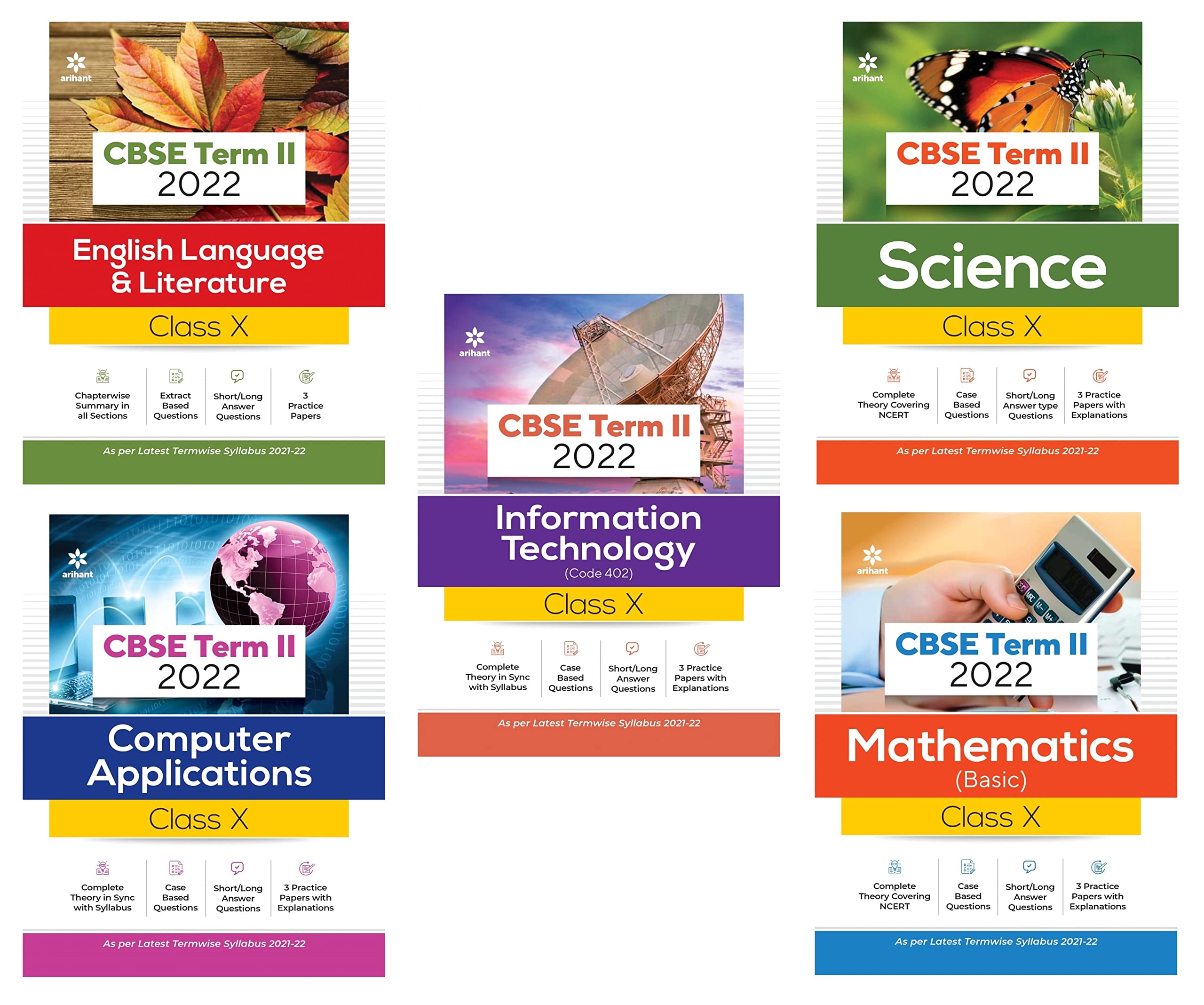 Buy Arihant CBSE Computer Applications, Mathematics (Basic), Science ...