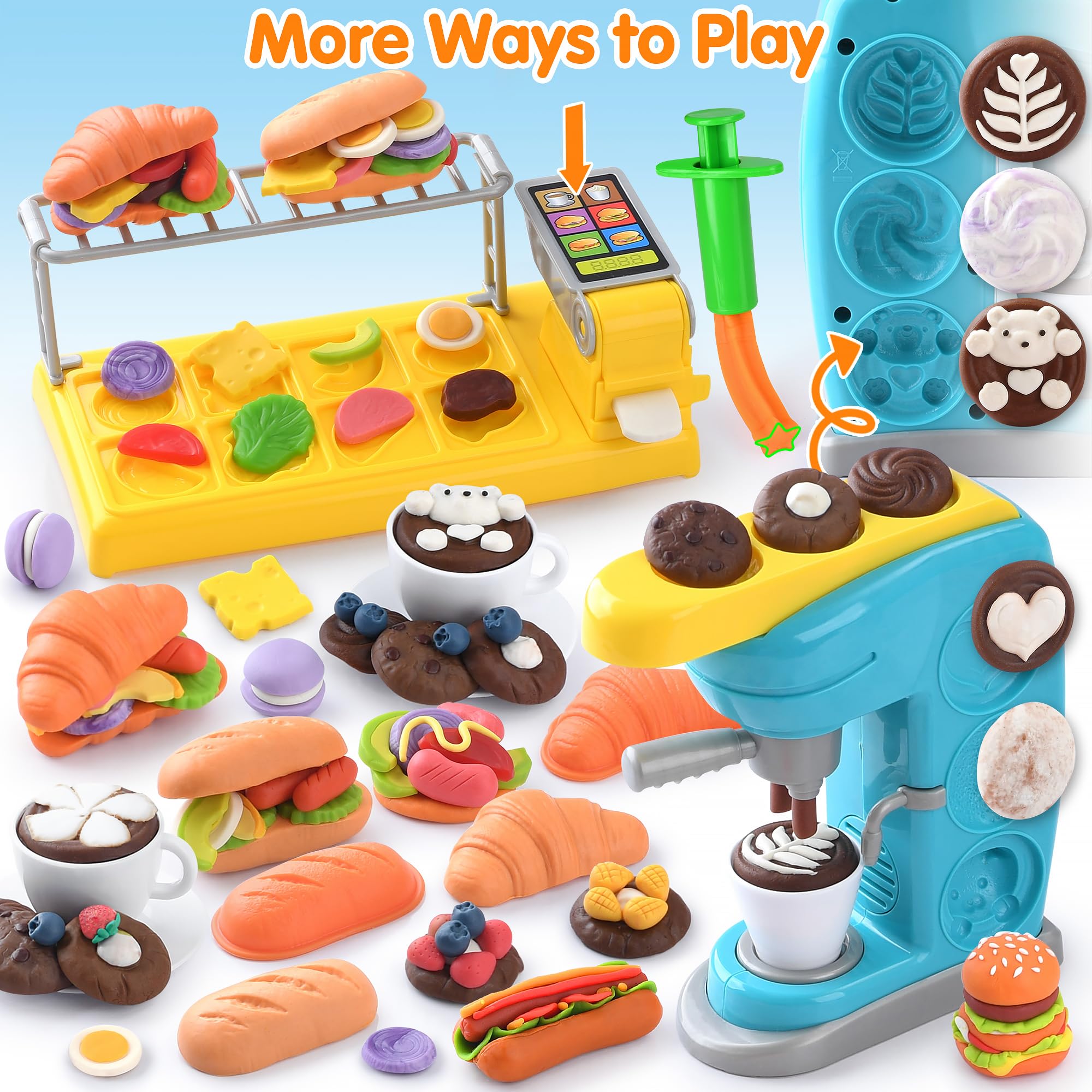 Snapklik.com : Color Dough Sets For Kids 2-4 4-8, Play Kitchen Creation ...