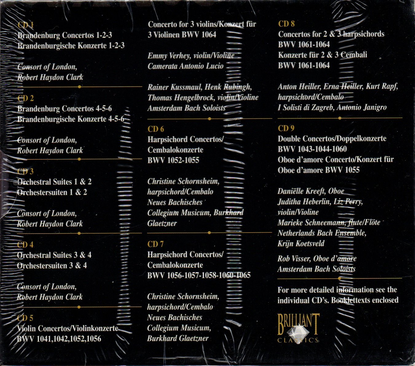 Consort of London - Bach Edition, Vol. 1 - Orchestral works & Concertos ...