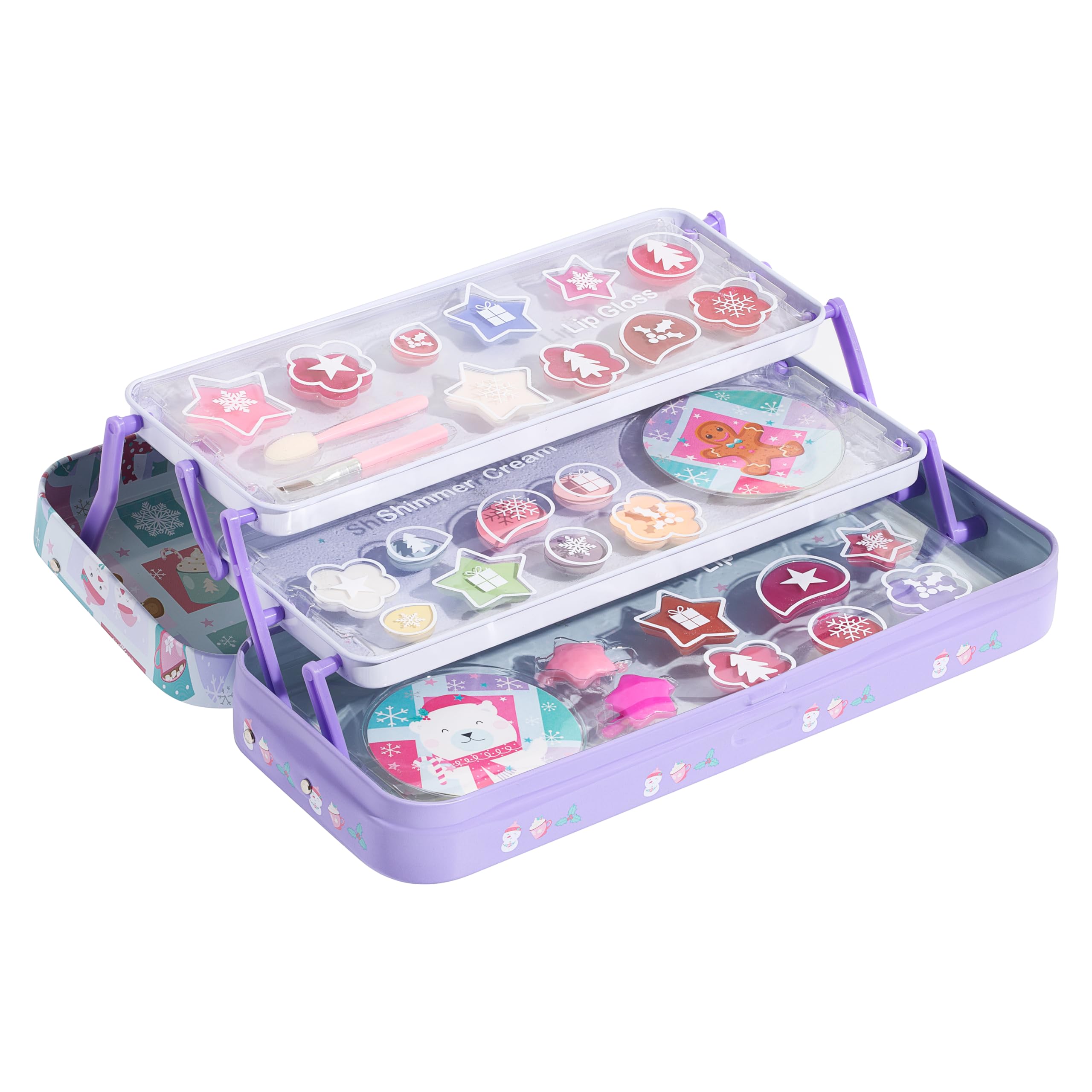 Lip Smacker 3-Tier Lip & Face Tin Gift Set, Set of Lip Glosses ...