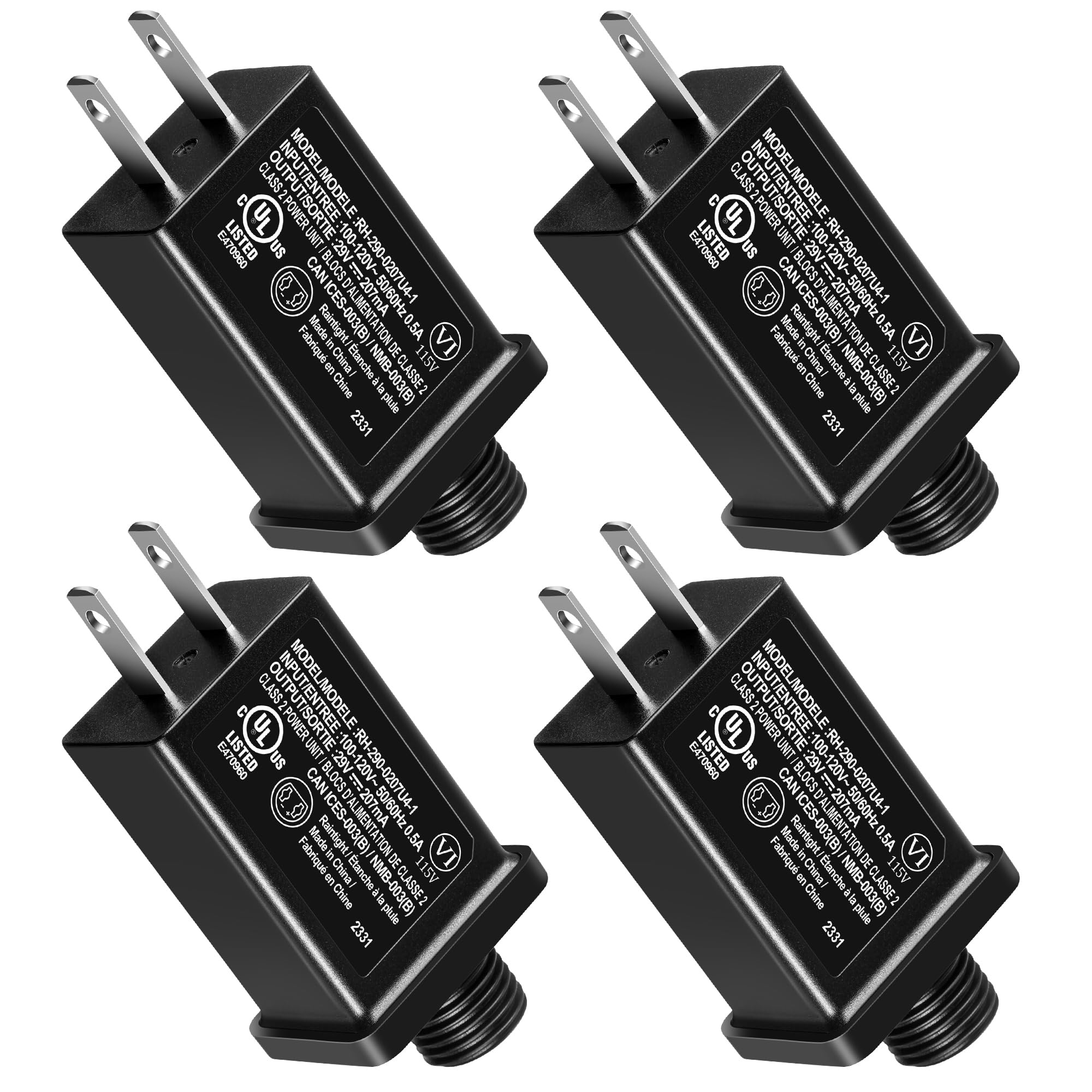 Feekoon 4 Pack Class 2 Power Supply 29V 6W LED Transformer, Waterproof ...
