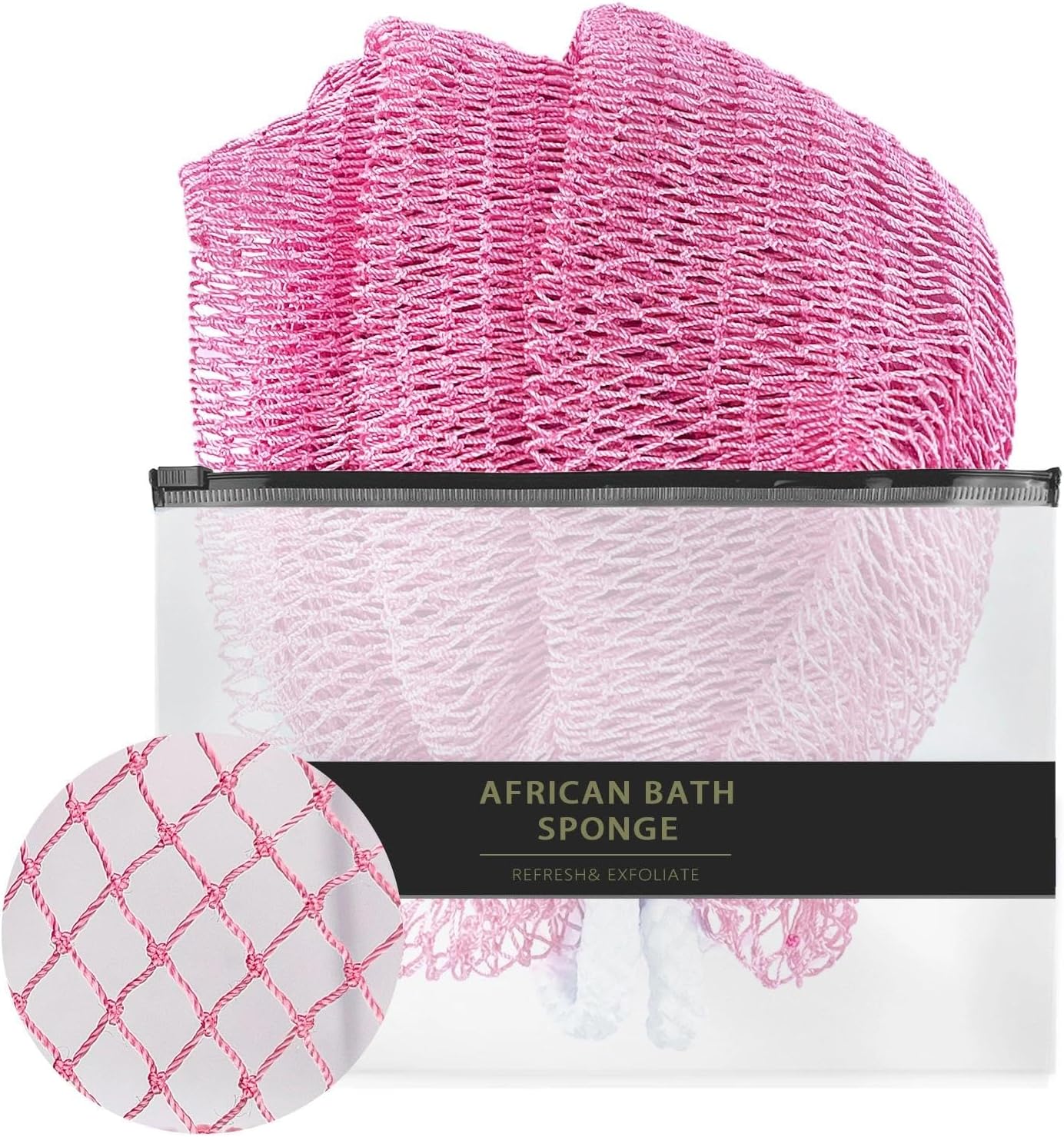 African Net Sponge Authentic with Knots - African Exfoliating Net ...