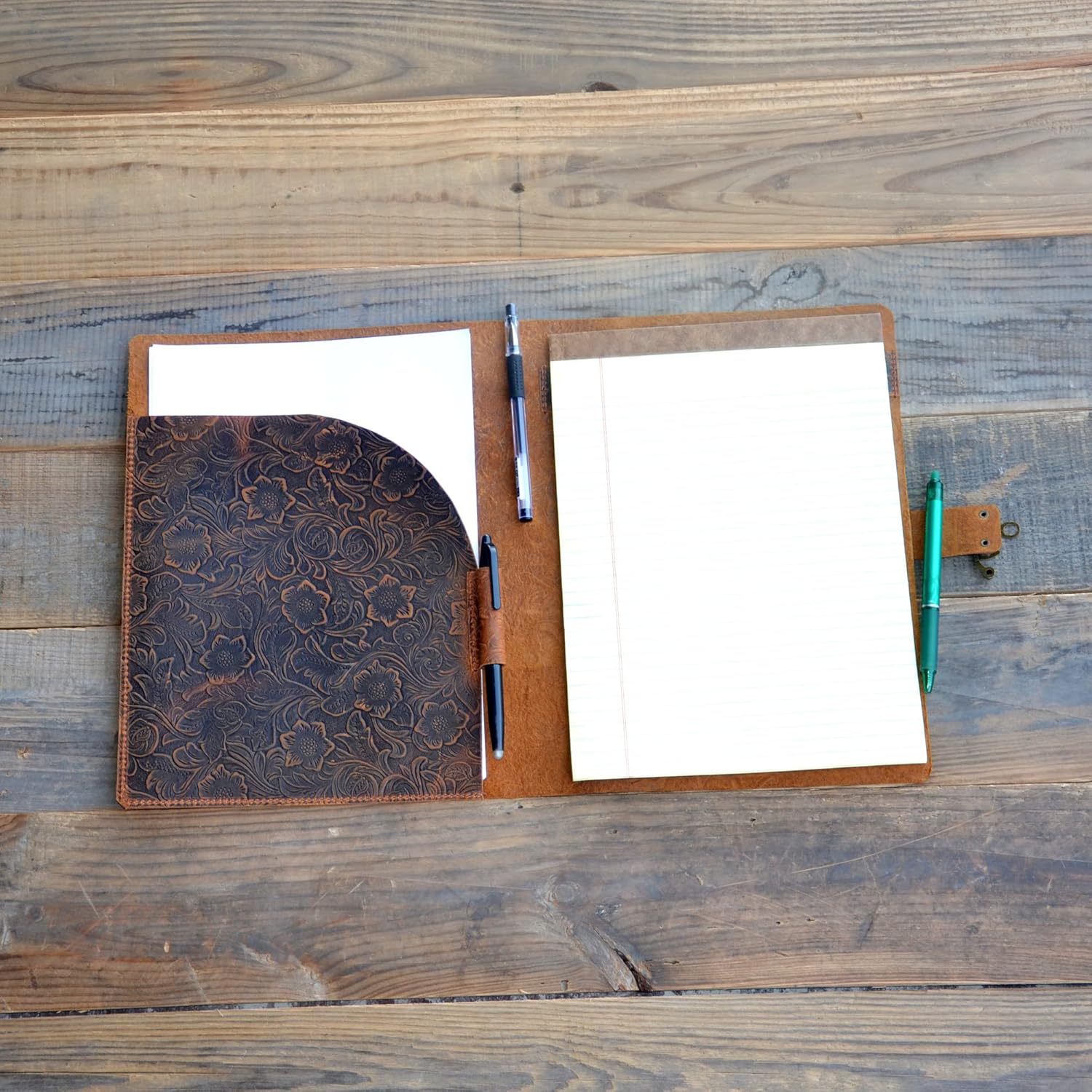 Amazon.com: Personalized Leather Writing Pad for TOPS Legal Pads 8.5 x ...