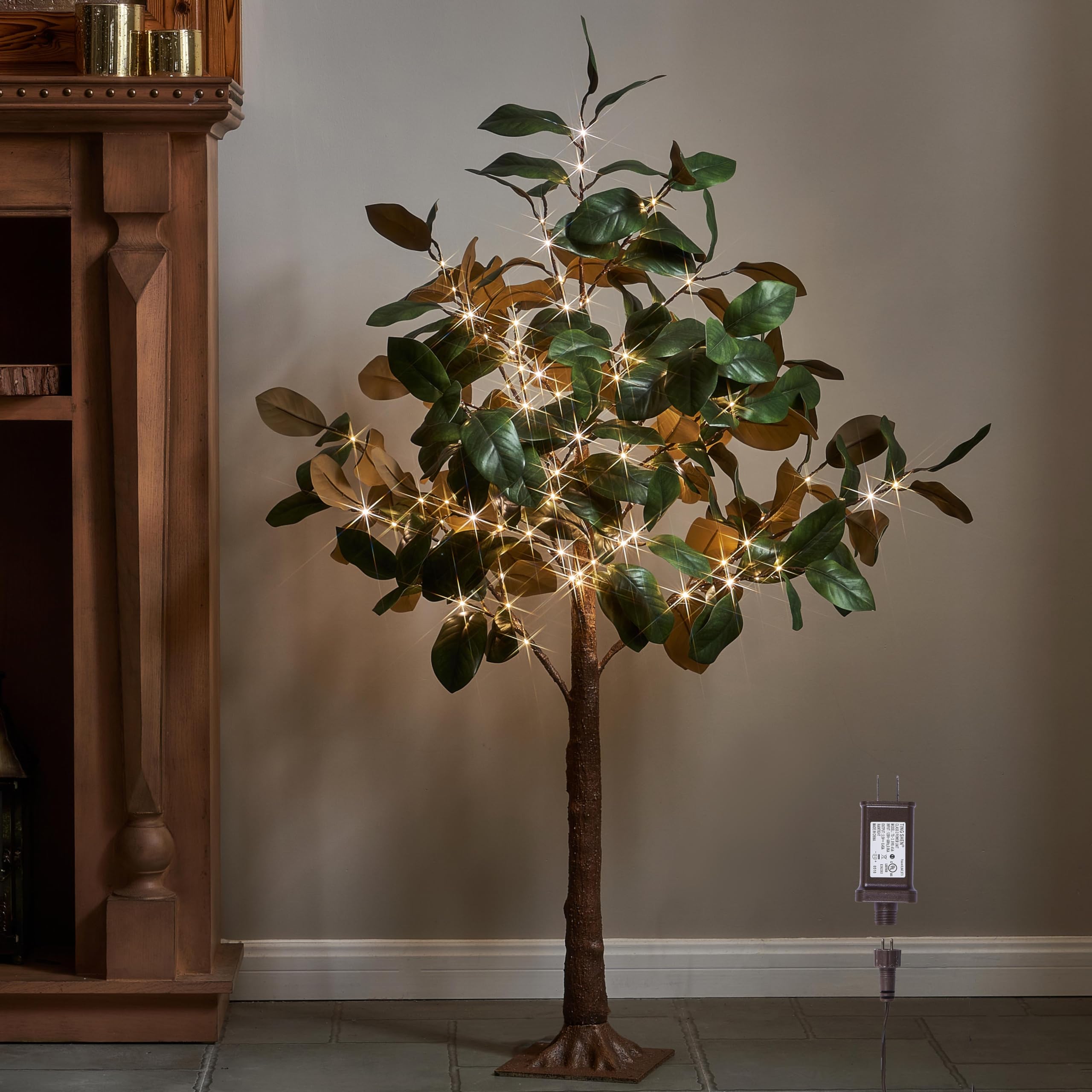Amazon.com: BAOLITVINE Magnolia Tree with Lights 4FT 165 LED Fairy ...