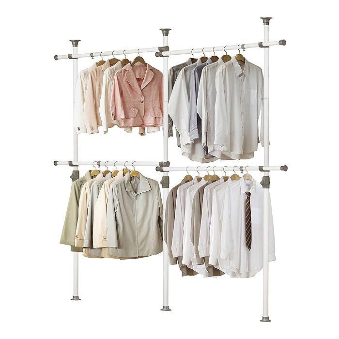 Buy Prince Hanger, One Touch Double 2 Tier Adjustable Hanger, Clothing ...