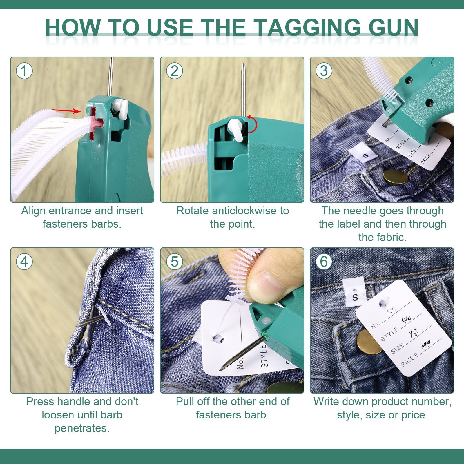 Snapklik.com : Chumia 3576 Pcs Tagging Guns For Clothes Labels Attacher ...
