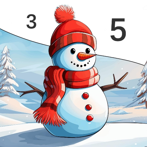 Winter Color by Number Game - App on Amazon Appstore