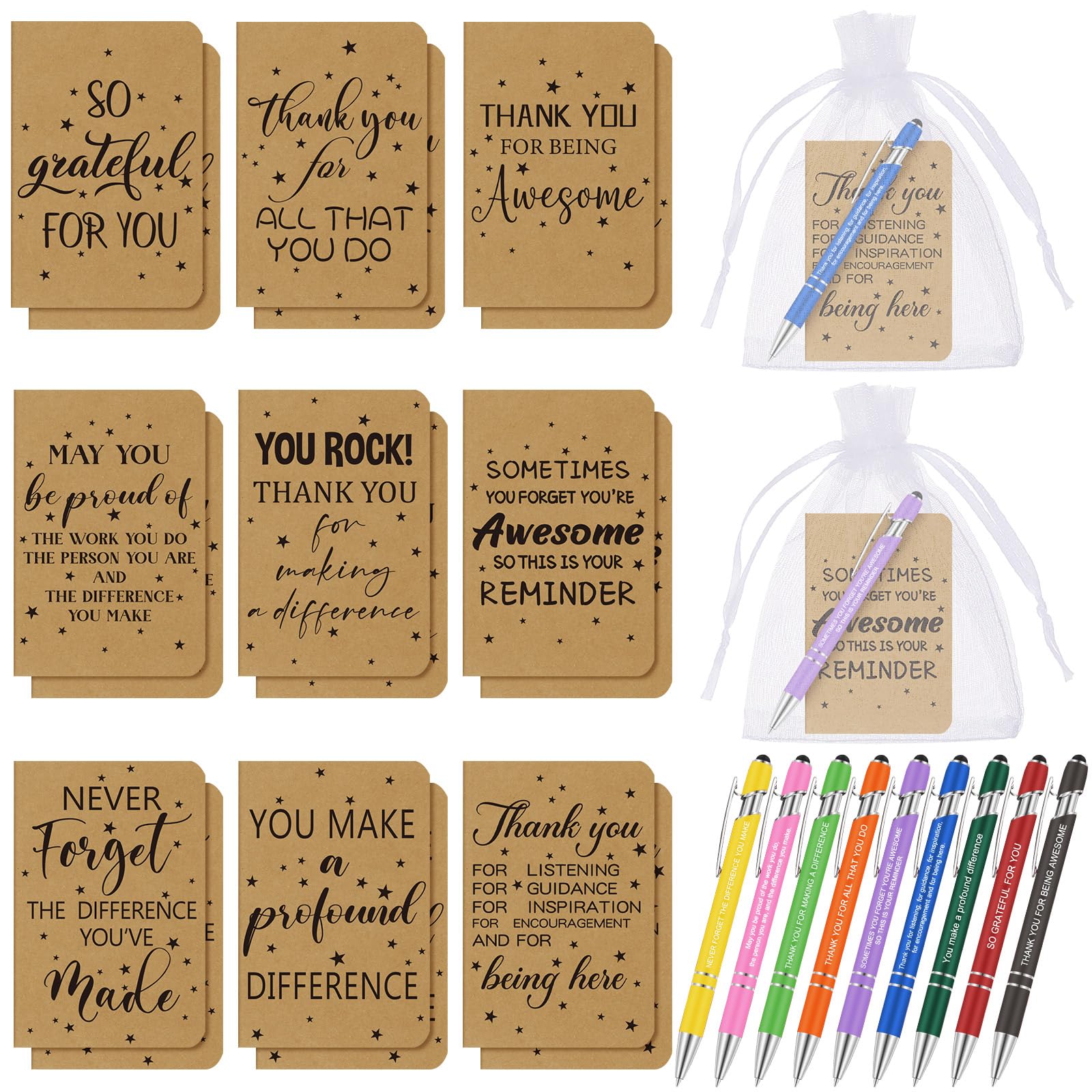 Amazon.com : Teling 18 Set Employee Appreciation Gifts Bulk Teacher ...