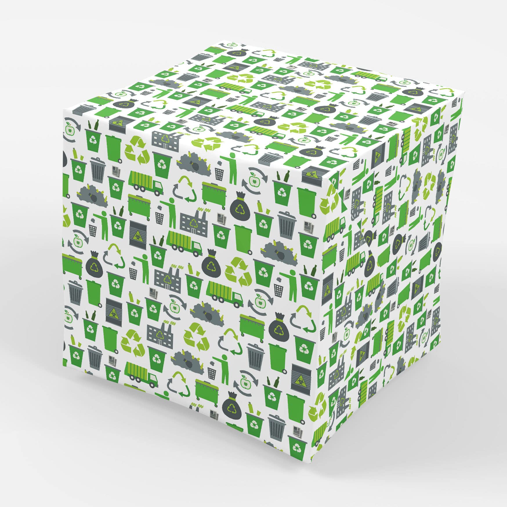 Amazon.com: Garbage Birthday Party Gift Wrapping Paper, Folded Flat 30 ...