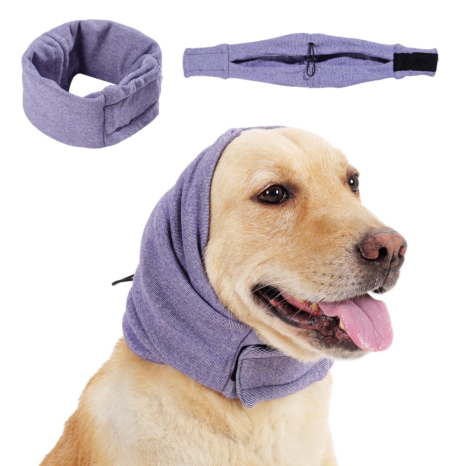 Amazon.com : LEOTRAG Dog Calming Hoodie, No Flap/Shake Ear Wraps for ...