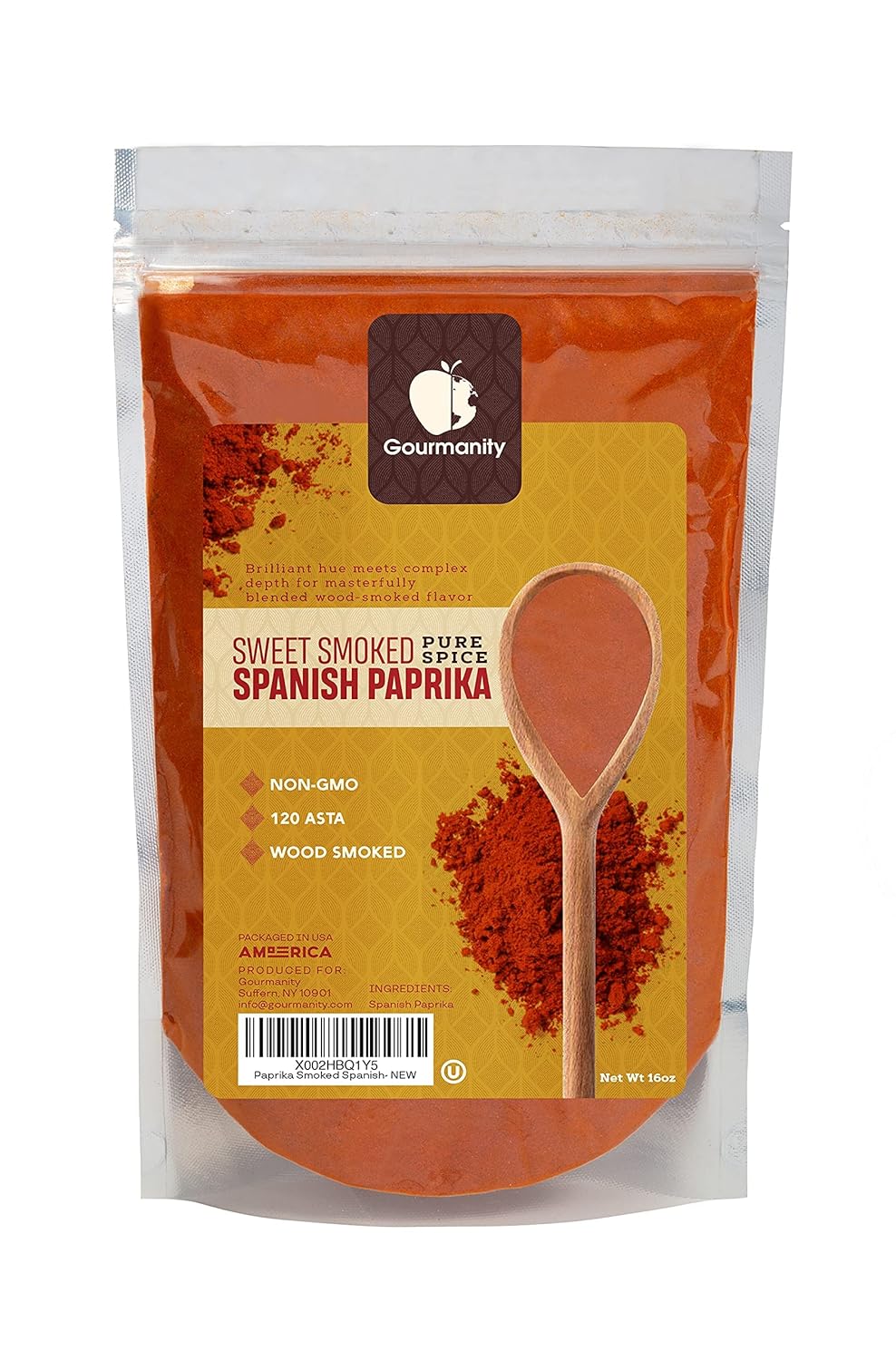 Amazon.com : Gourmanity 1lb Sweet Smoked Spanish Paprika Powder, Wood ...