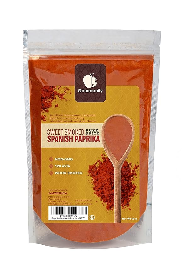 Amazon.com : Gourmanity 1lb Sweet Smoked Spanish Paprika Powder, Wood ...