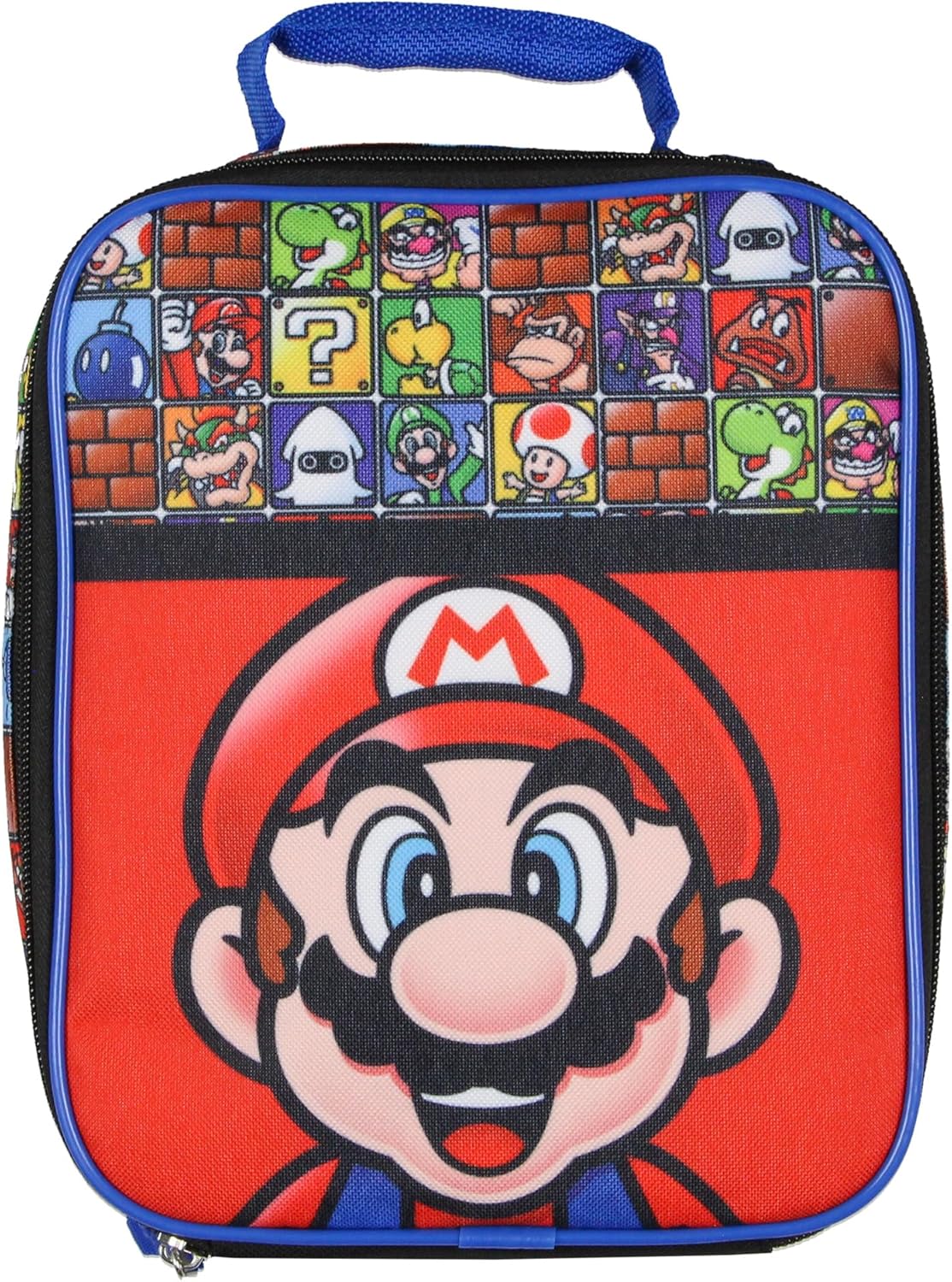 Amazon.com: Super Mario Bros Lunch Box Multi Video Game Character Block ...