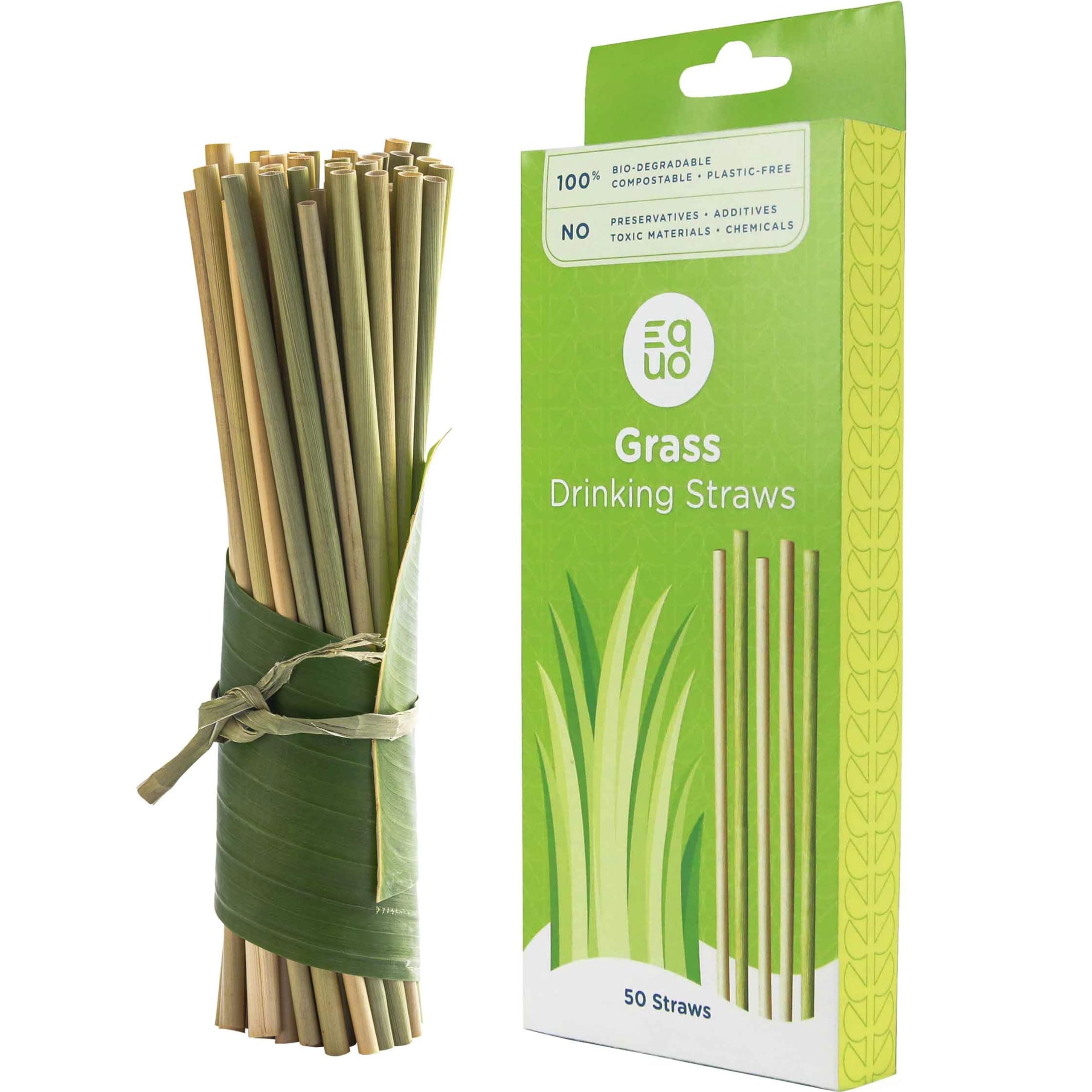 Amazon.com: EQUO Grass Drinking Straws (Pack of 50, Standard) - Plastic ...