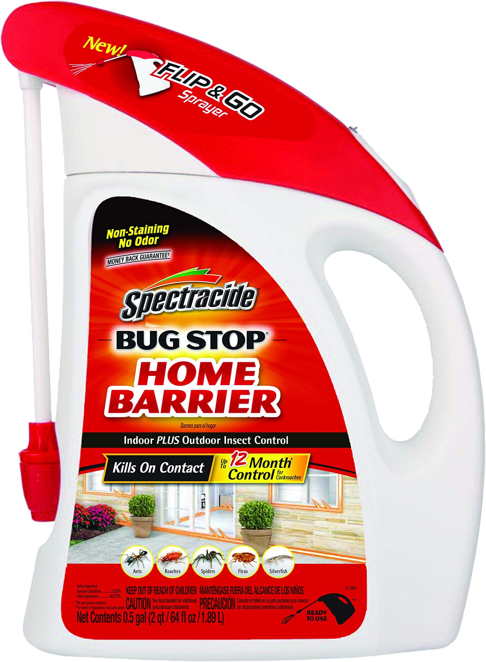 Amazon.com: Spectracide Bug Stop Home Barrier Ready-to-Use Spray, 32 ...