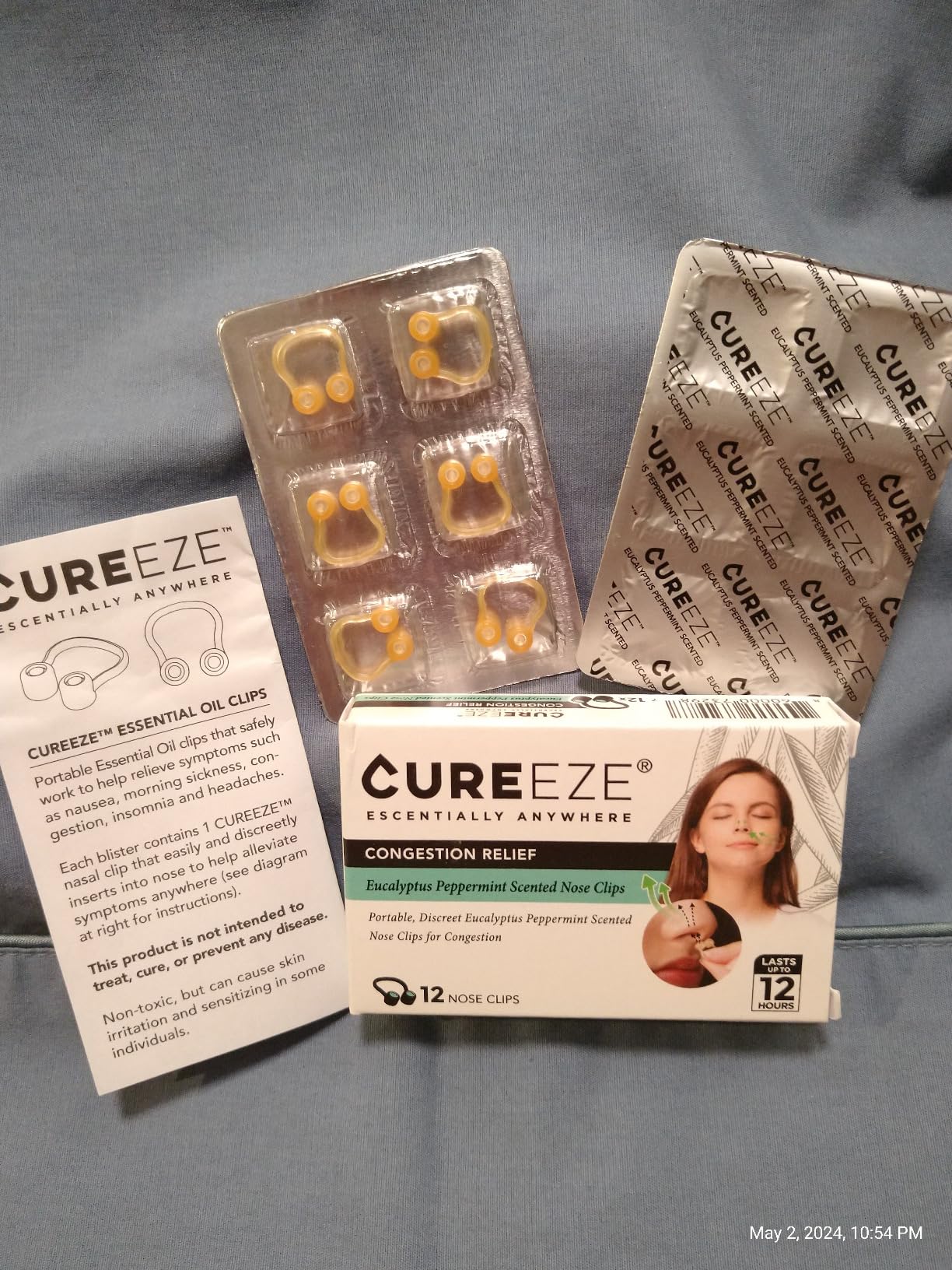 Amazon.com: Cureeze Essential Oil Diffuser Nose Clips | All Natural ...