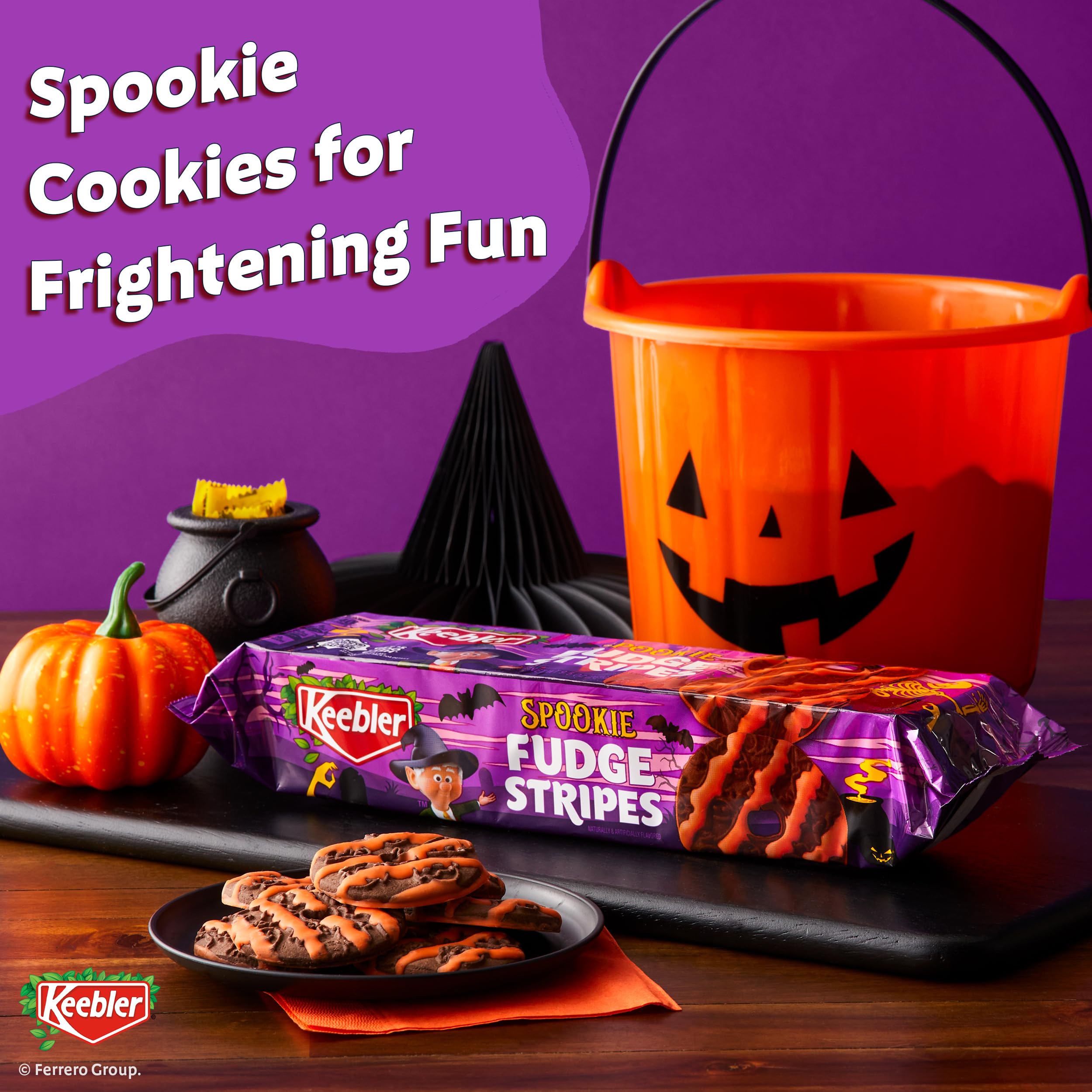 Snapklik.com : Keebler Spookie Fudge Stripes, Chocolatey Vanilla ...