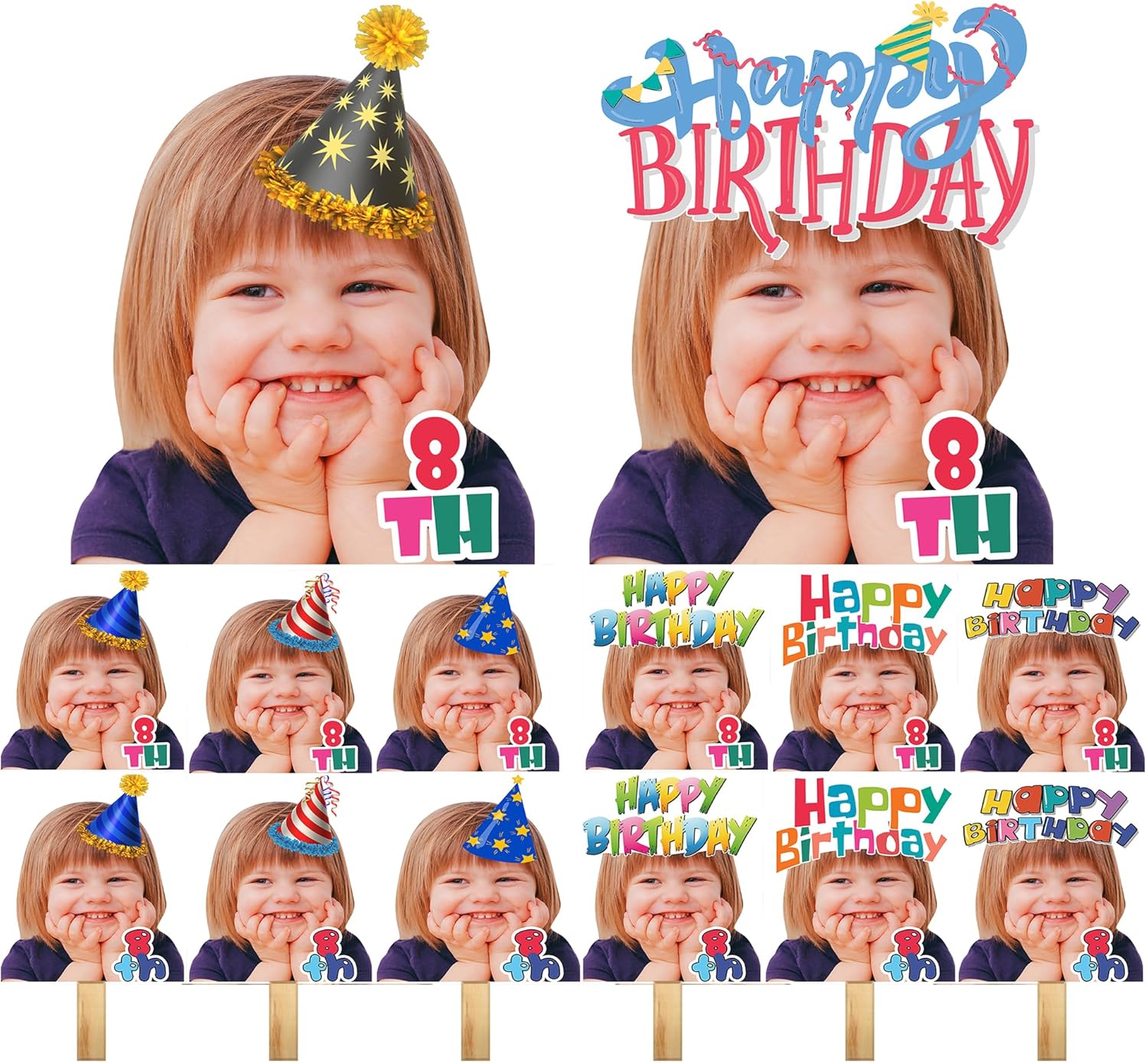 Amazon.com: Face on a Stick Custom Fan Gifts with Head Bulk Birthday ...