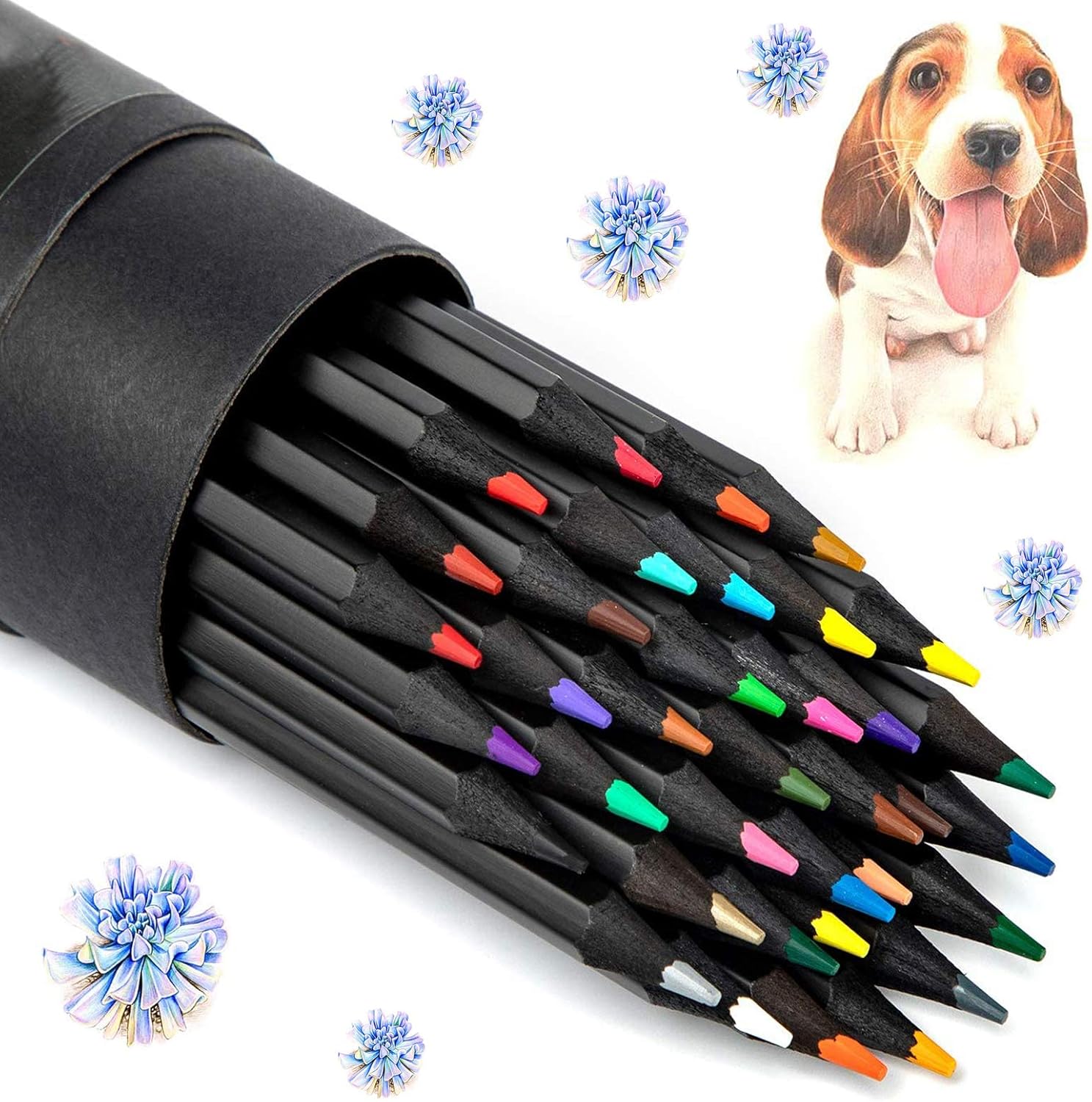 Colouring Pencils, 36 Colored Pencil Sets for Adult Profressional ...