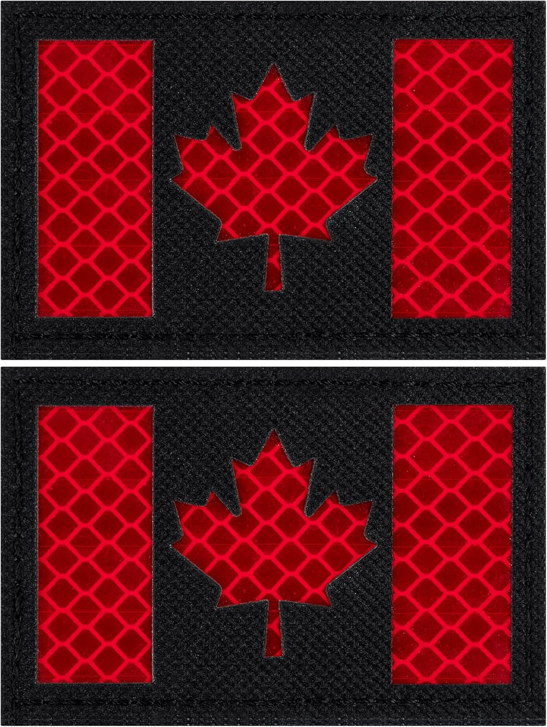 IronSeals 2 Pack Reflective Tactical Canada Flag Patch, Morale Canada ...