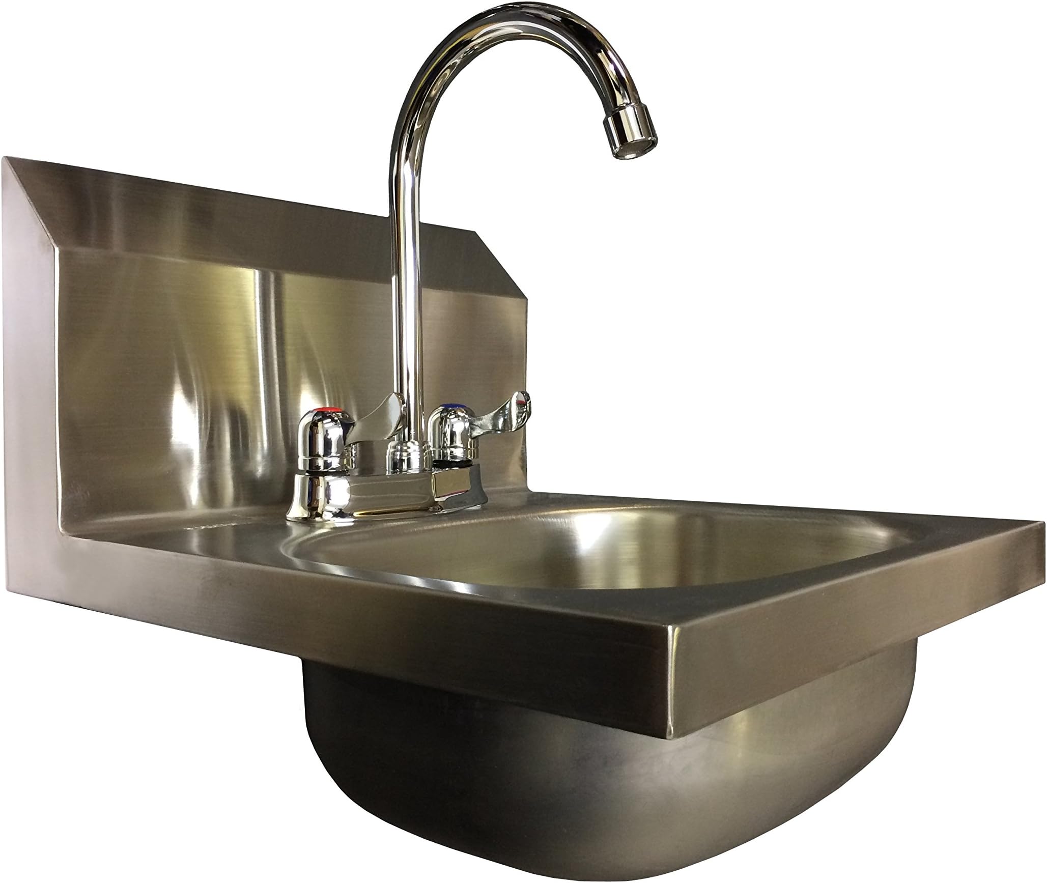 S10i Inset Stainless Steel Hand Wash Basin, Sink, Plus Pair Lever Taps ...