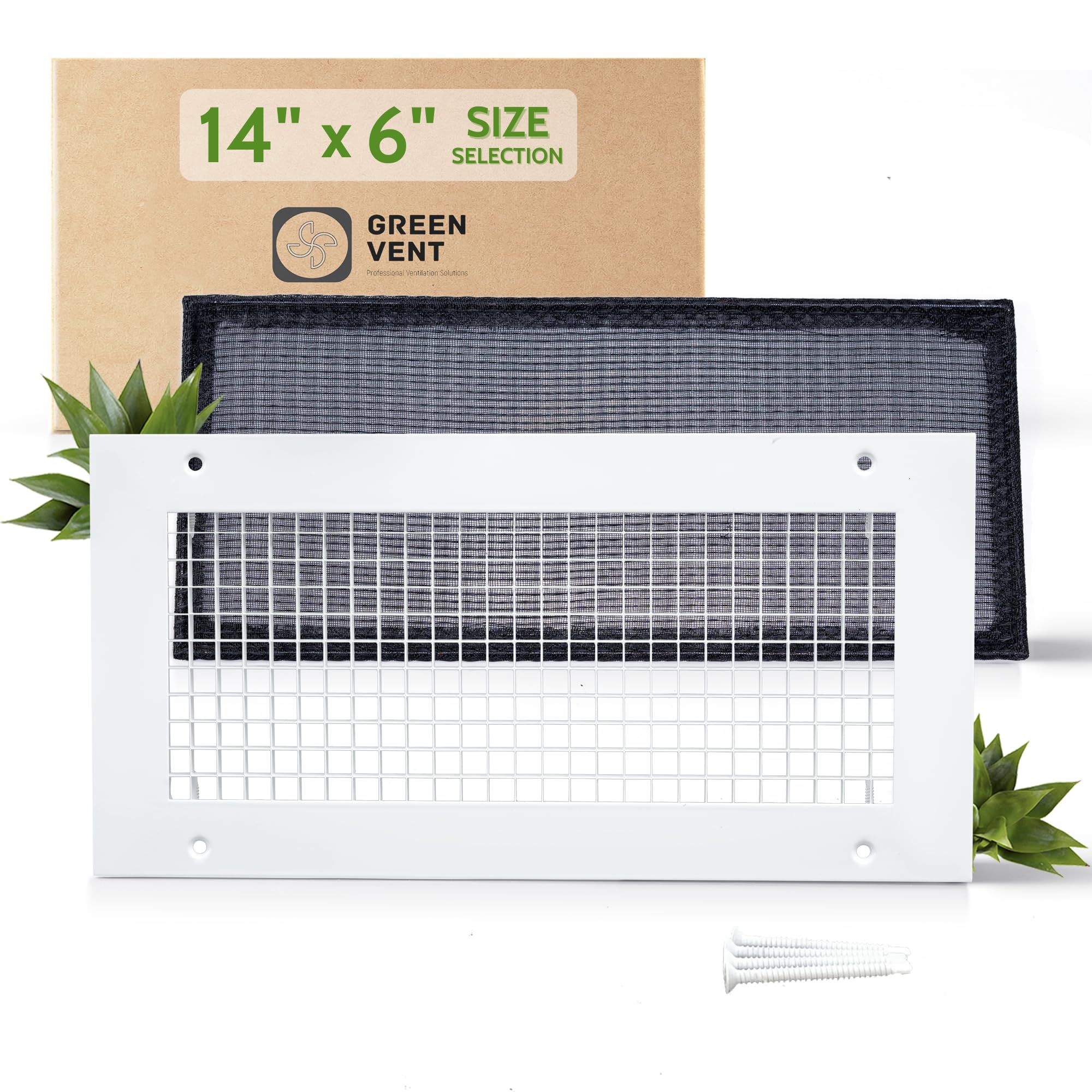 Air Vent Cover 14x6, Decorative Aluminum Air Return Vent Covers with ...