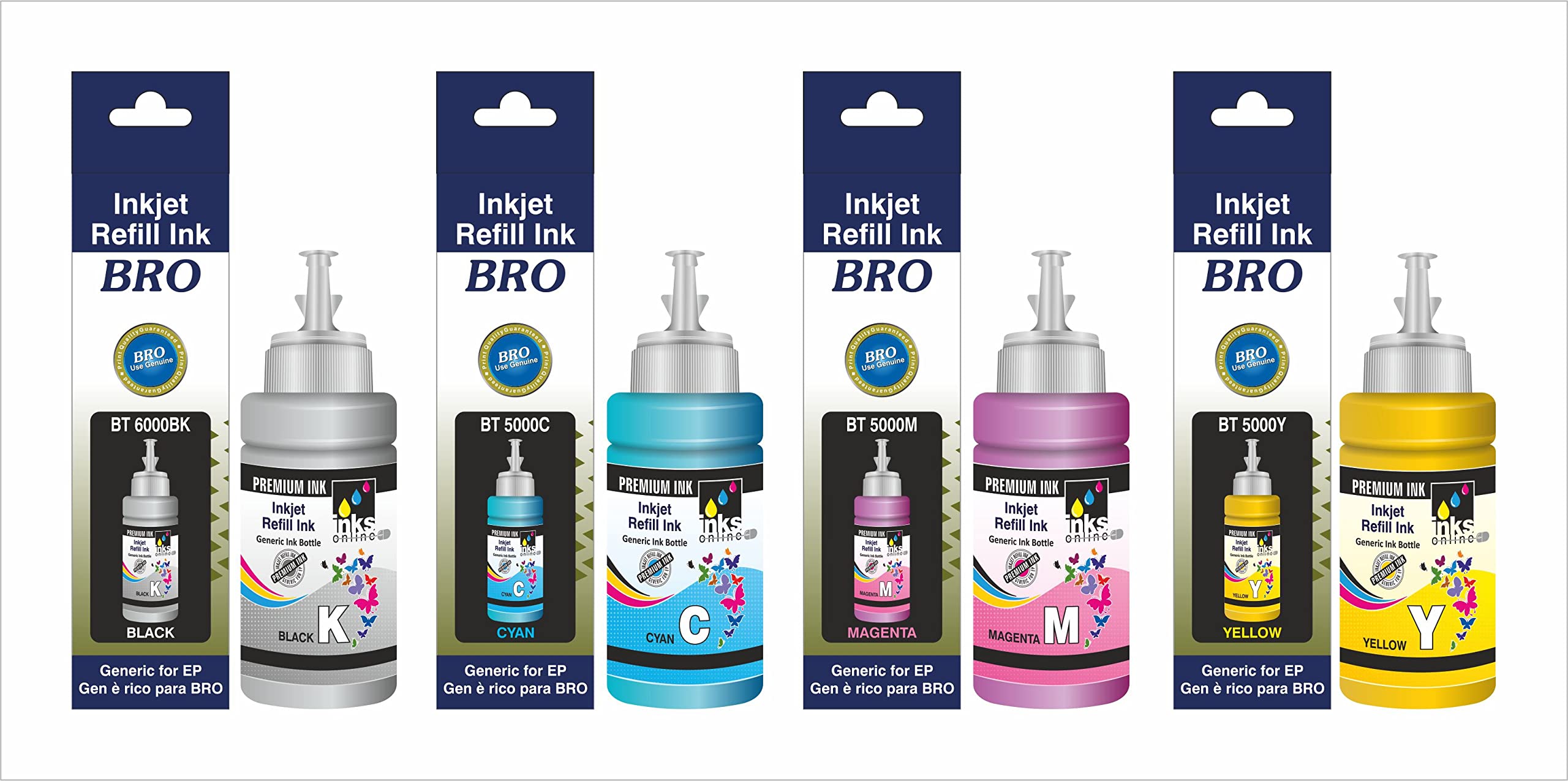 Buy Inks Online bro Compatible Inkjet Ink For Brother T Series DCP-T220 ...
