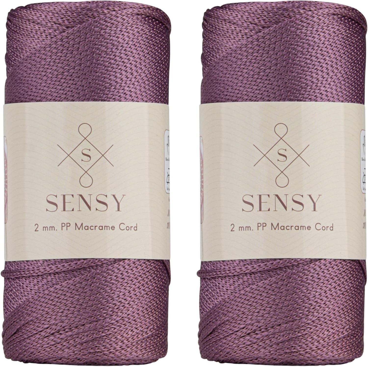 Amazon.com: Sensy Premium 2 Pack of 2mm 251 Yards Polyester Rope 100% ...