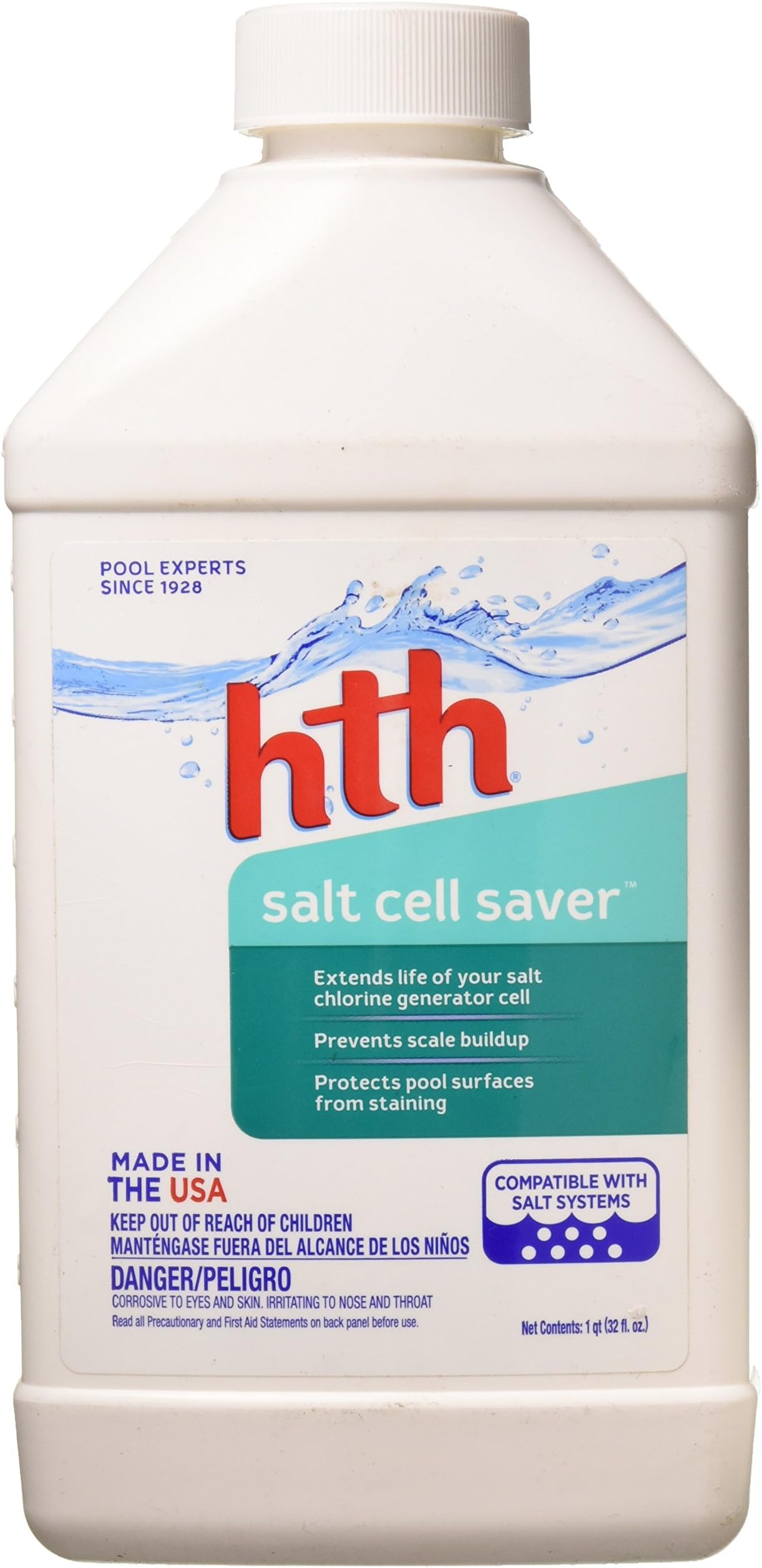 Amazon.com: HTH 67078 Salt Cell Saver Swimming Pool Care, 1 qt