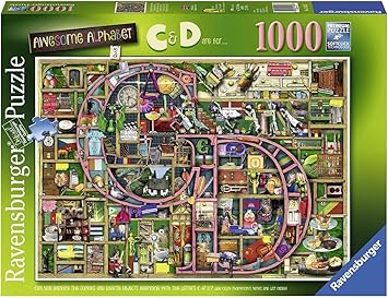 Amazon.com: Ravensburger Colin Thompson Awesome Alphabet C & D 1000 ...