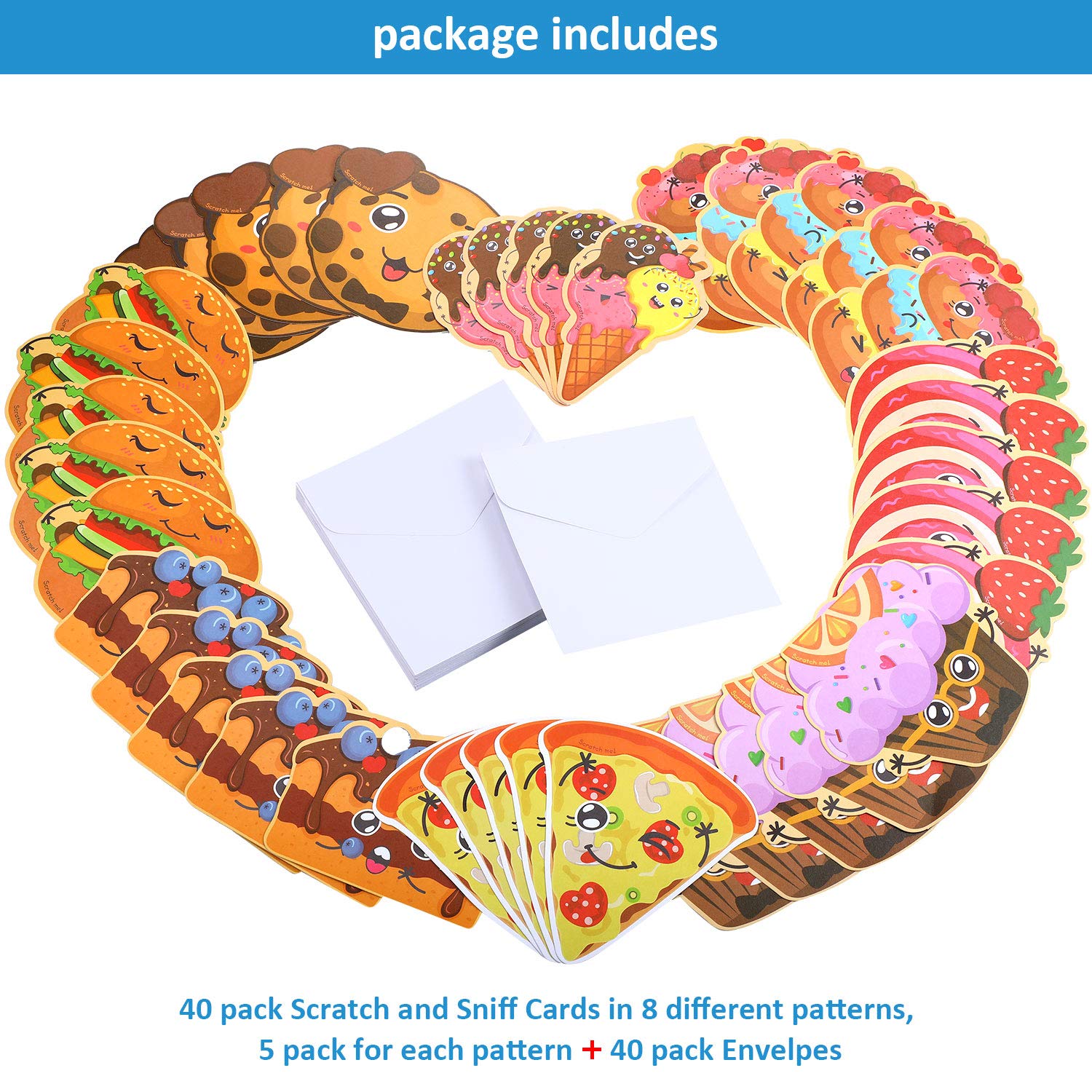 Snapklik.com : 40 Pieces Valentines Day Cards Valentines Scratch And ...