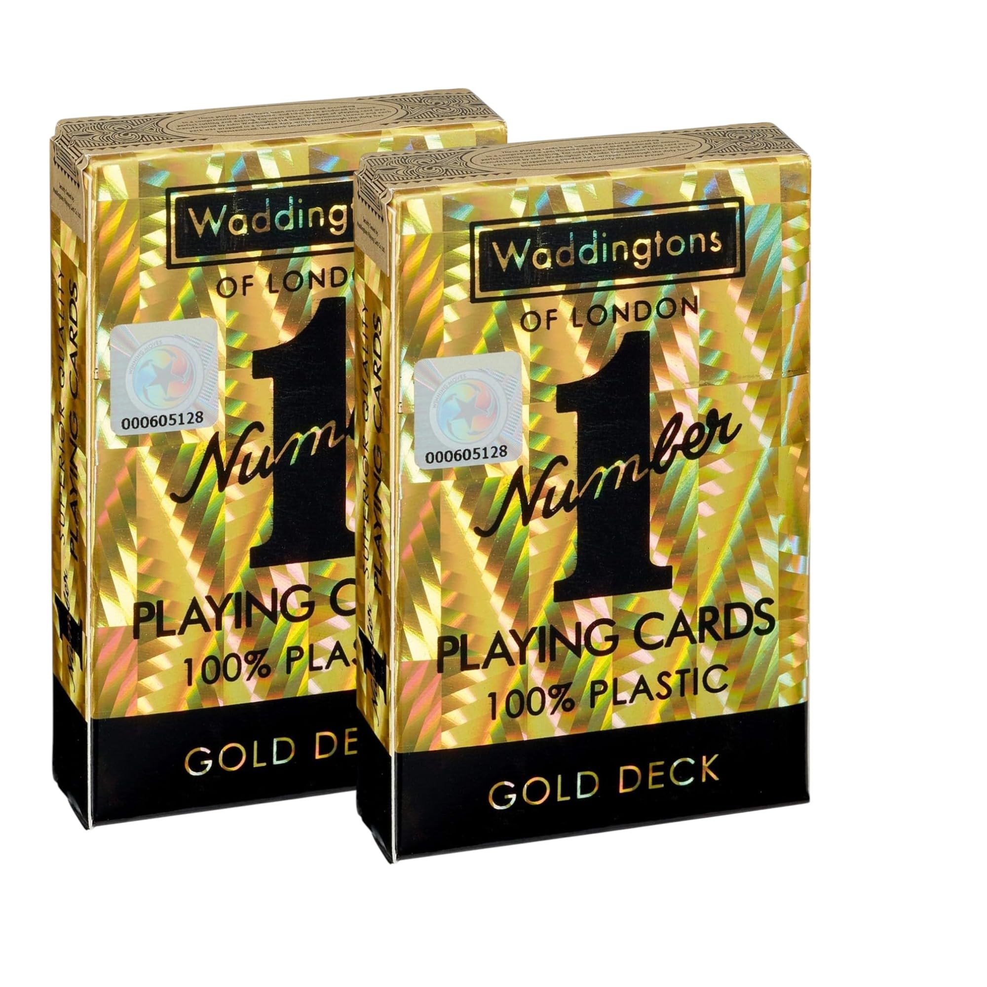NCS35 Number 1 Premium GOLD Plastic Coated 2 Packs Playing Cards ...