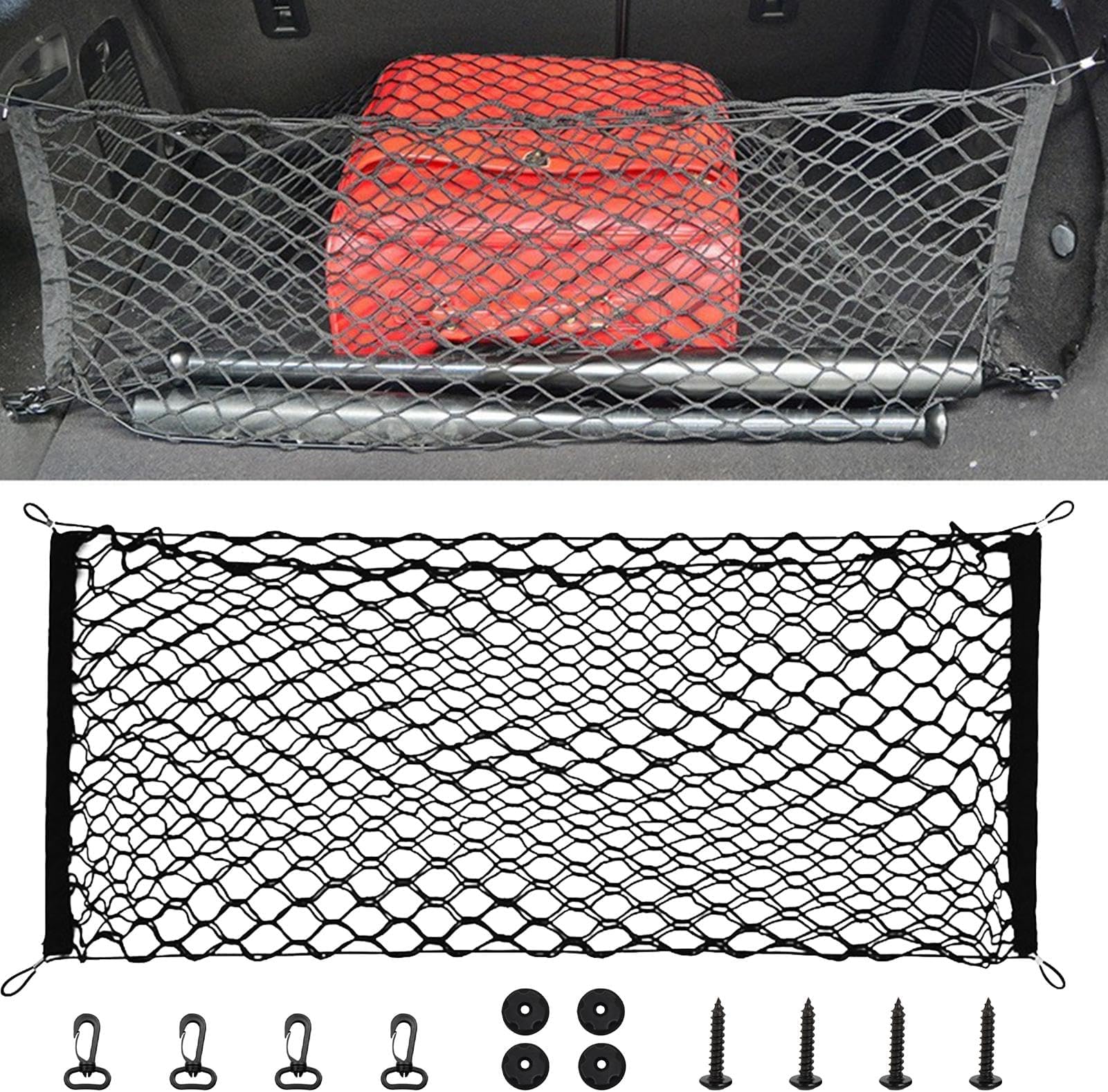 Amazon.com: Cargo Net Stretchable Cargo Net Pocket Storage Mesh Net ...