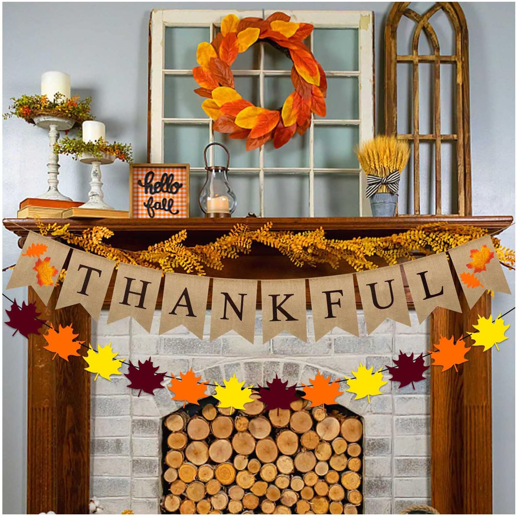 Amazon.com: Gobble Till You Wobble Banner Thanksgiving Day Theme ...