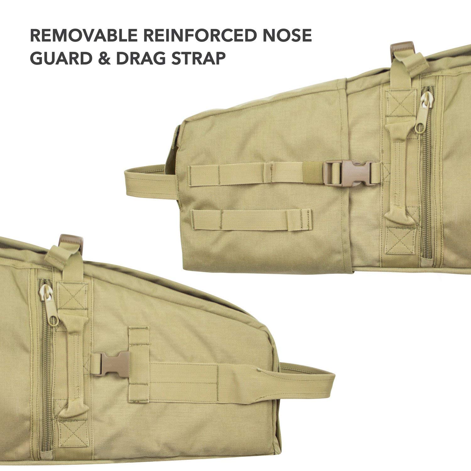 Buy Elkton Outdoors ELK-RIFB-TAN Weatherproof Heavy Duty Tactical Rifle ...