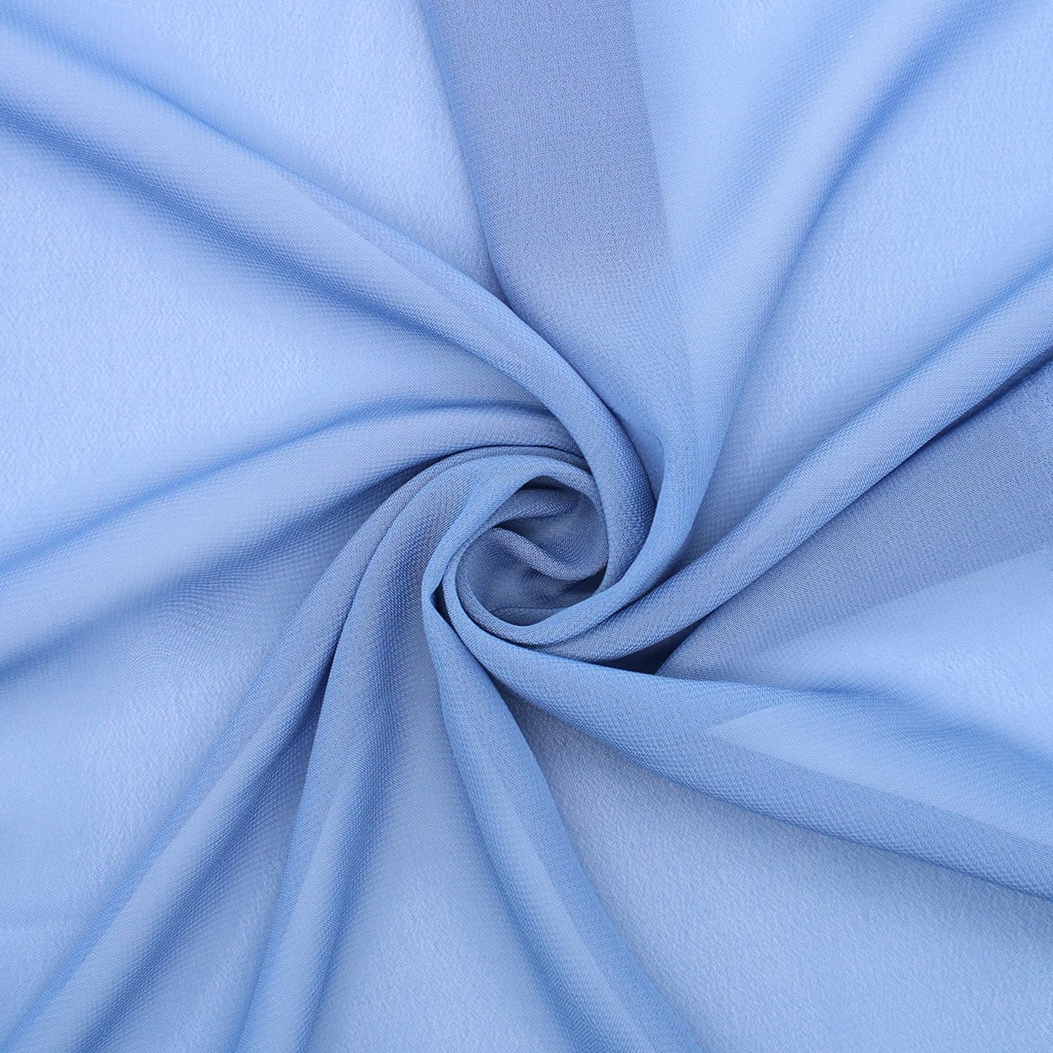 Amazon.com: 58" Solid Color Chiffon Fabric Rustic Sheer Bridal Wedding ...