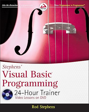 Stephens' Visual Basic Programming 24-Hour Trainer: Stephens, Rod: 9780470943359: Amazon.com: Books