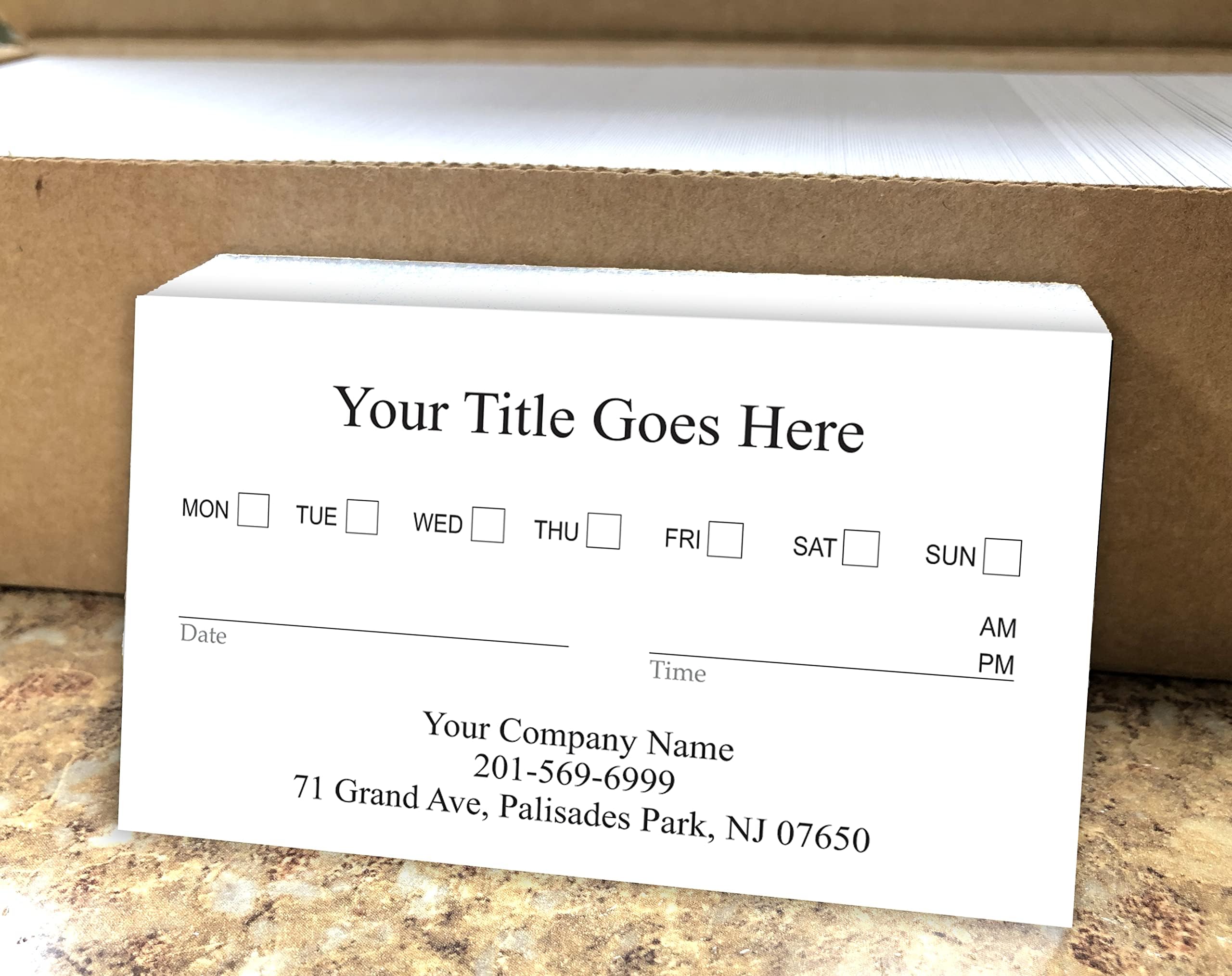 Amazon.com : Custom Appointment Business Cards 500 Full color ...