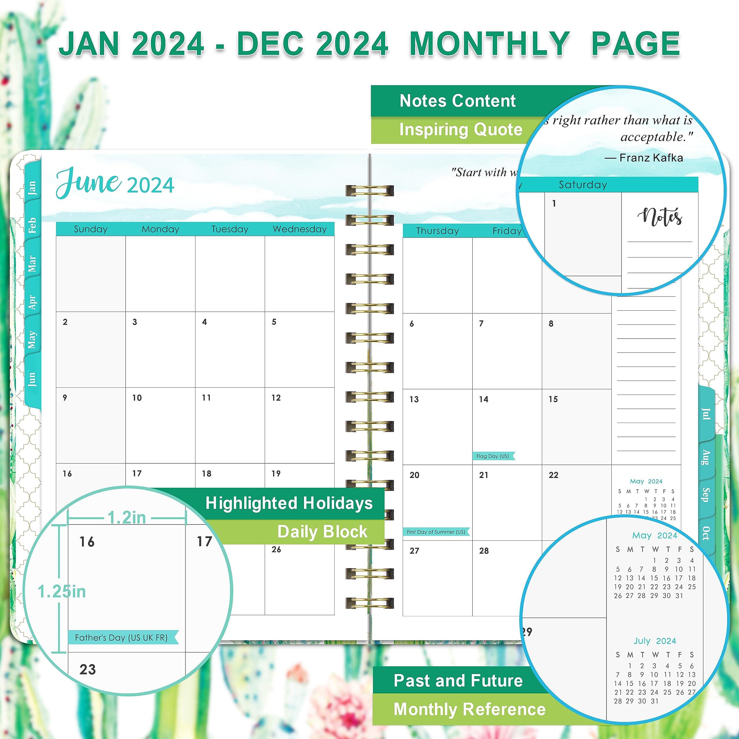 Snapklik.com : 2024 Planner - Weekly And Monthly Planner 2024, Jan 2024 ...
