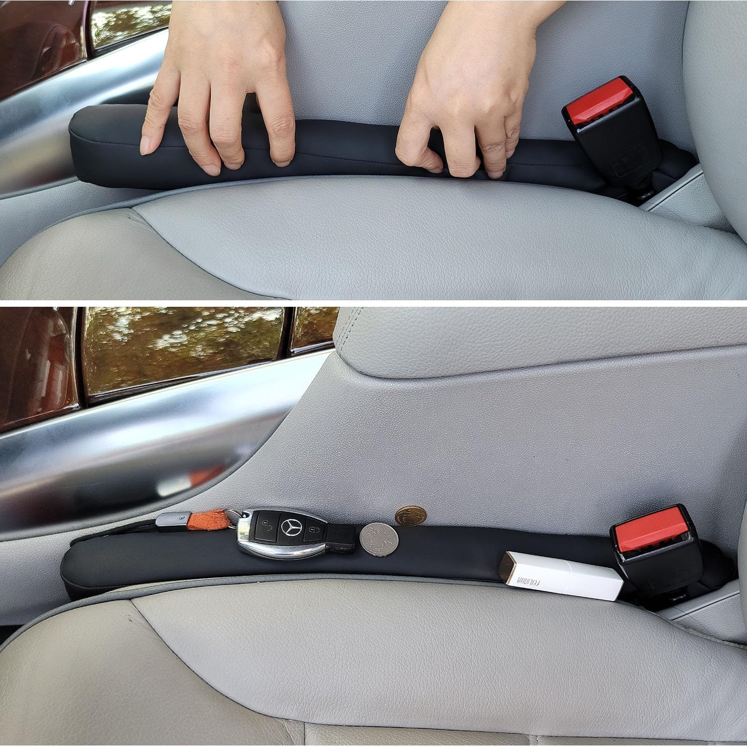 Car Seat Gap Filler 2 Pack Universal Gap Filler For Car Seat The Gap Between Seat