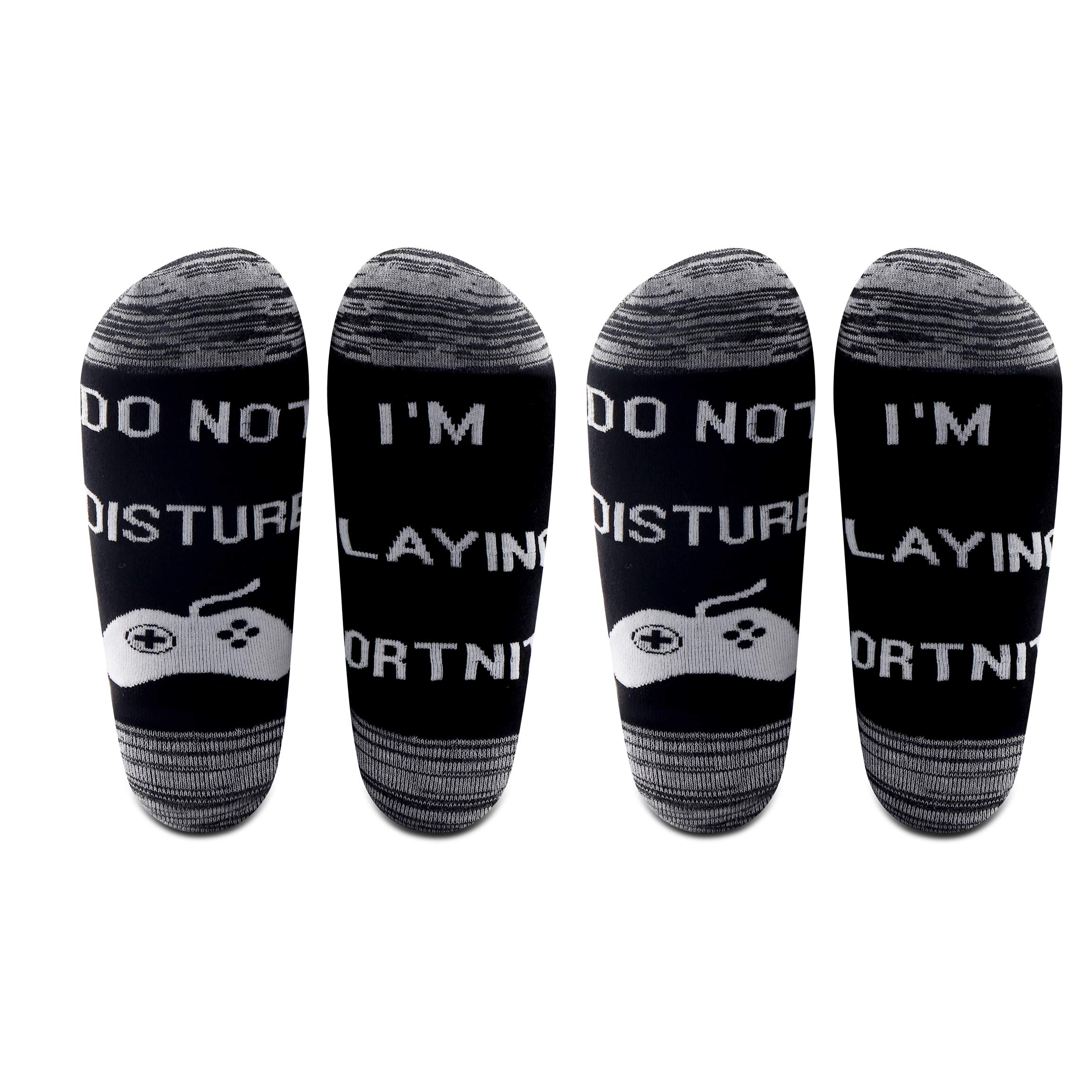 Amazon.com: LEVLO Funny Gift Do Not Disturb I Am Playing Games Socks ...