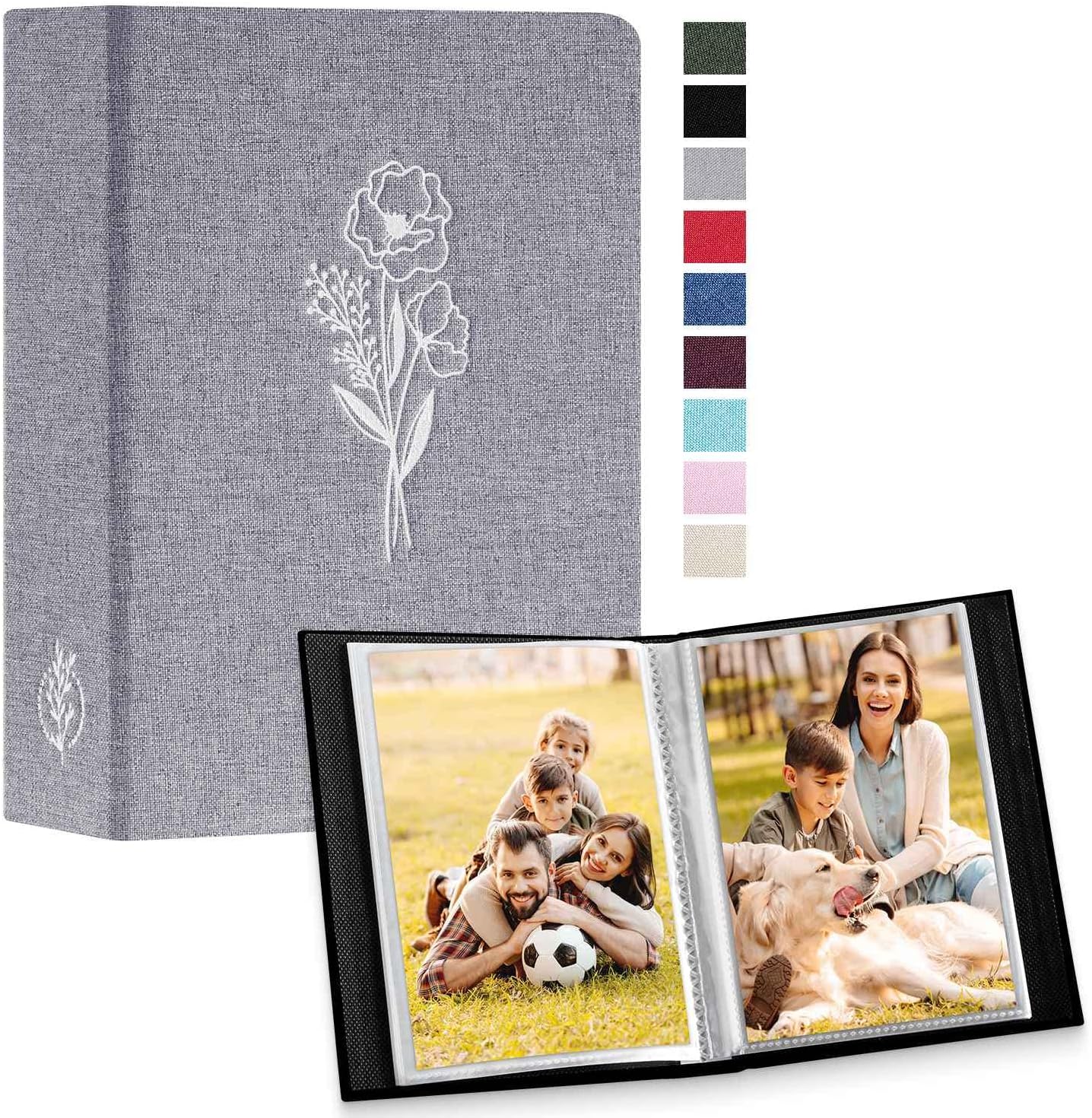 Lanpn Small Photo Album 6x4 2 Packs, Each Pack holds 50 Pictures, Slip ...